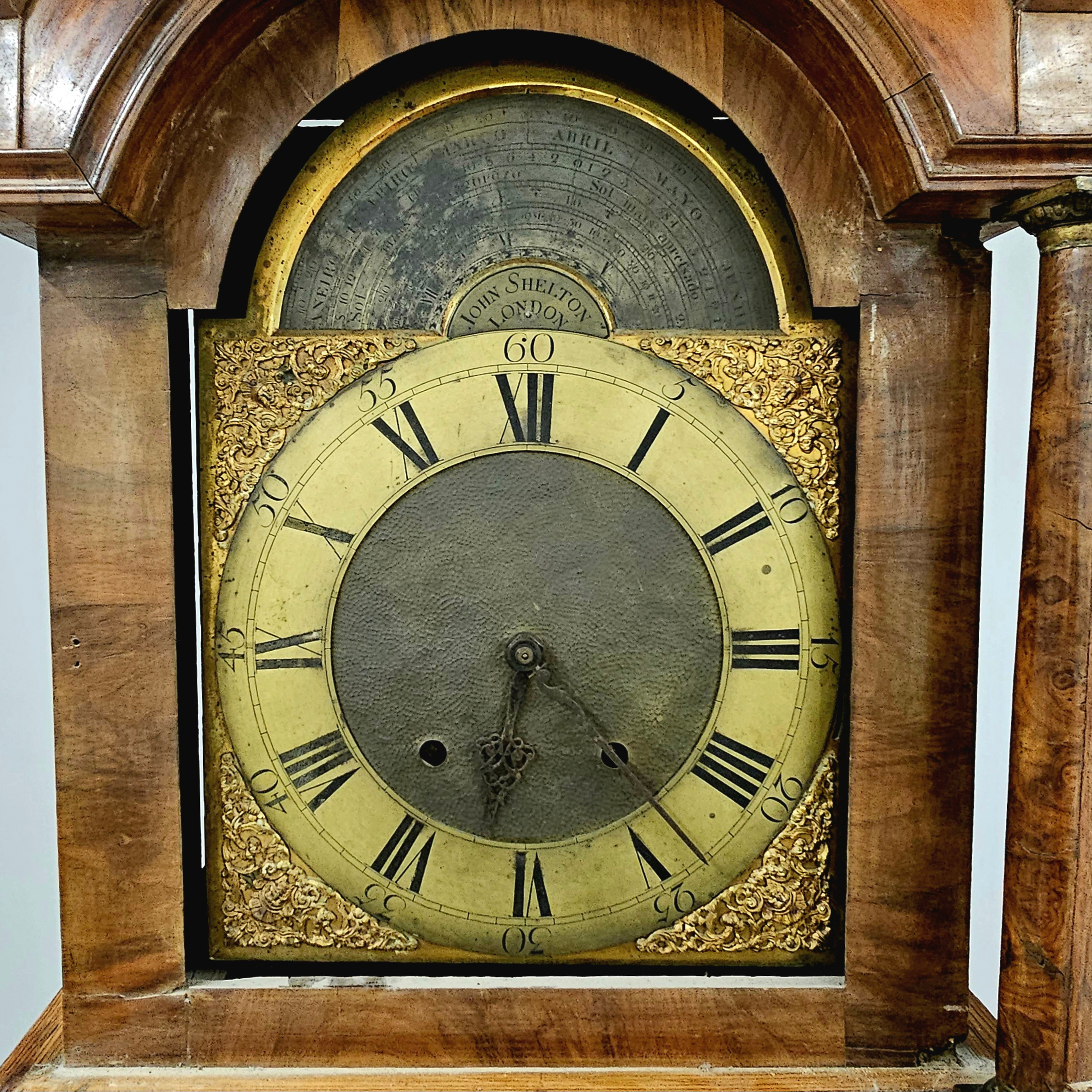 Images for 2915286. FLOOR CLOCK IN WALNUT CASE AND ENGLISH SPHERE AND ...