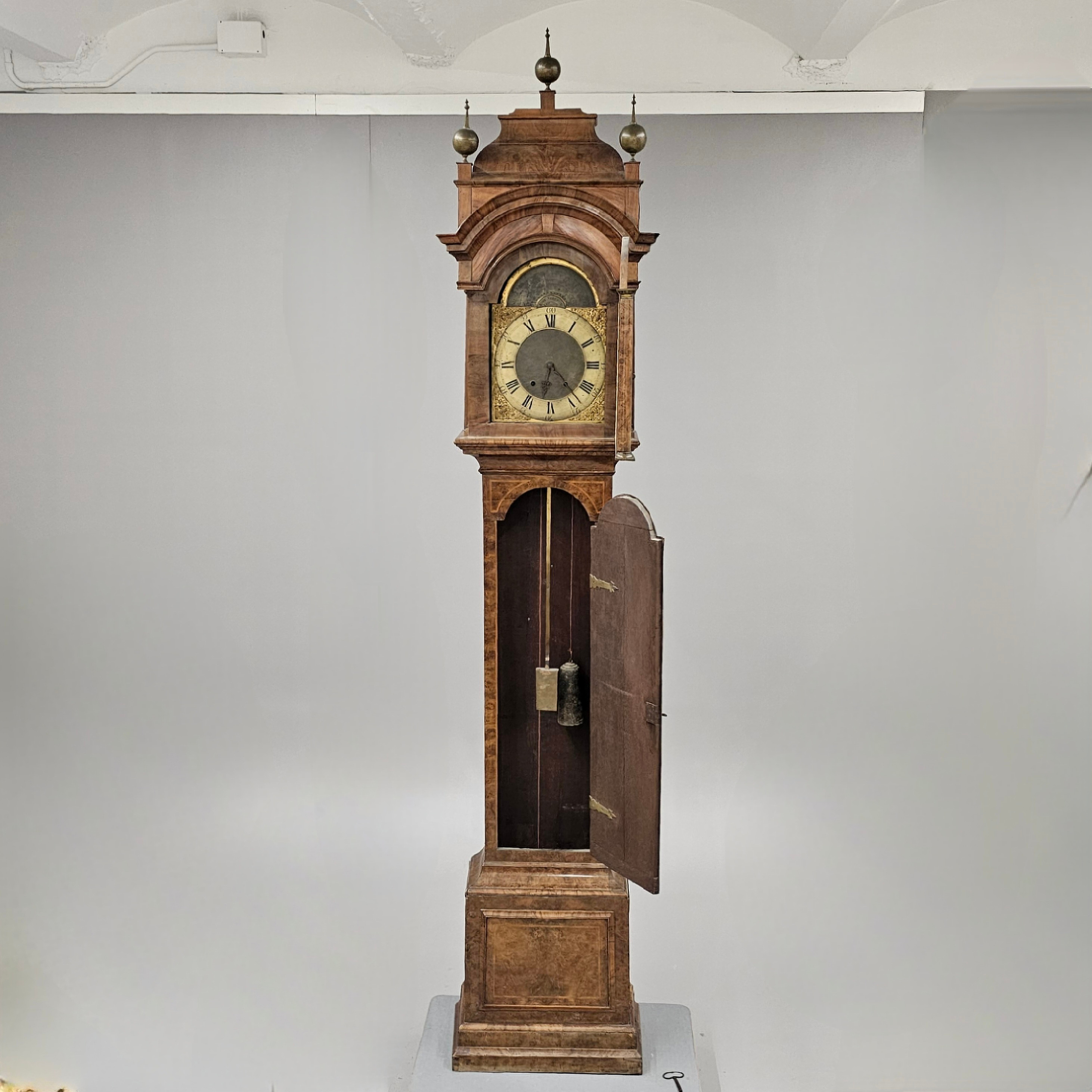 Images for 2915286. FLOOR CLOCK IN WALNUT CASE AND ENGLISH SPHERE AND ...