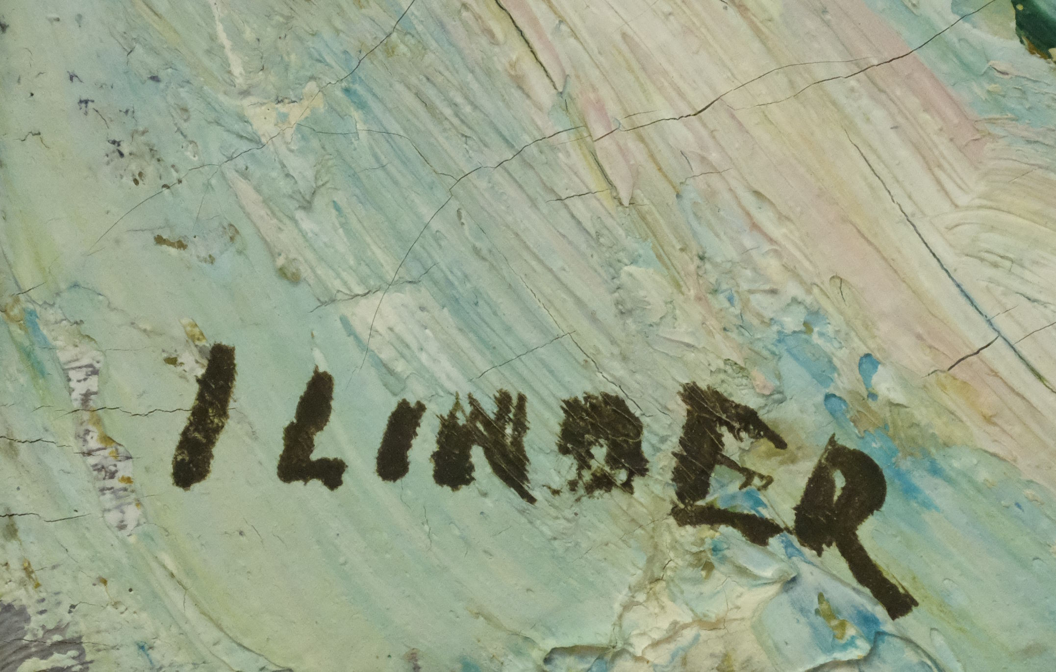 Images for 2928889. INGEGERD LINDER. OIL ON CANVAS, MAN IN LANDSCAPE ...