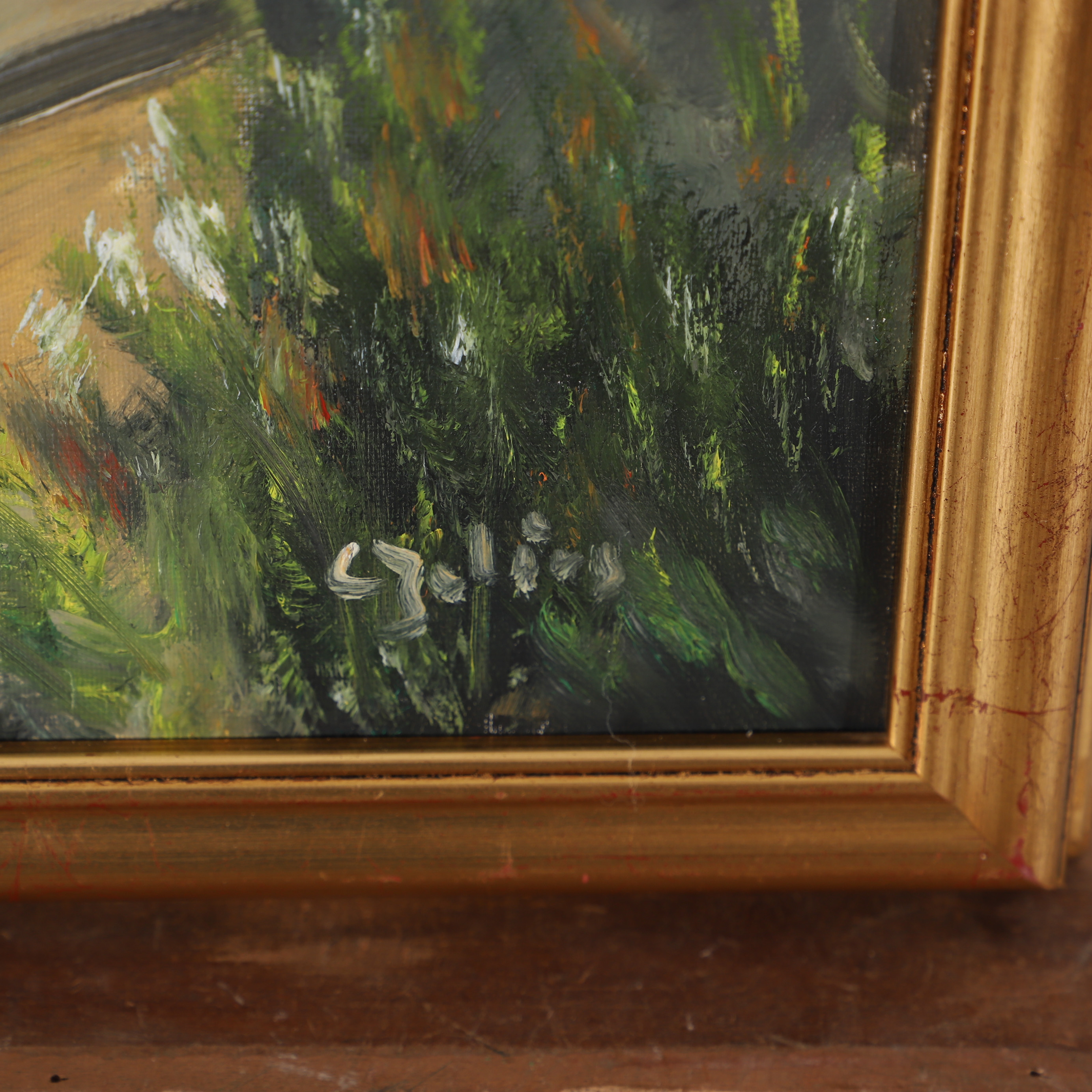 Images for 2935465. CARL JULIUS. Still life with boot and flowers, oil ...