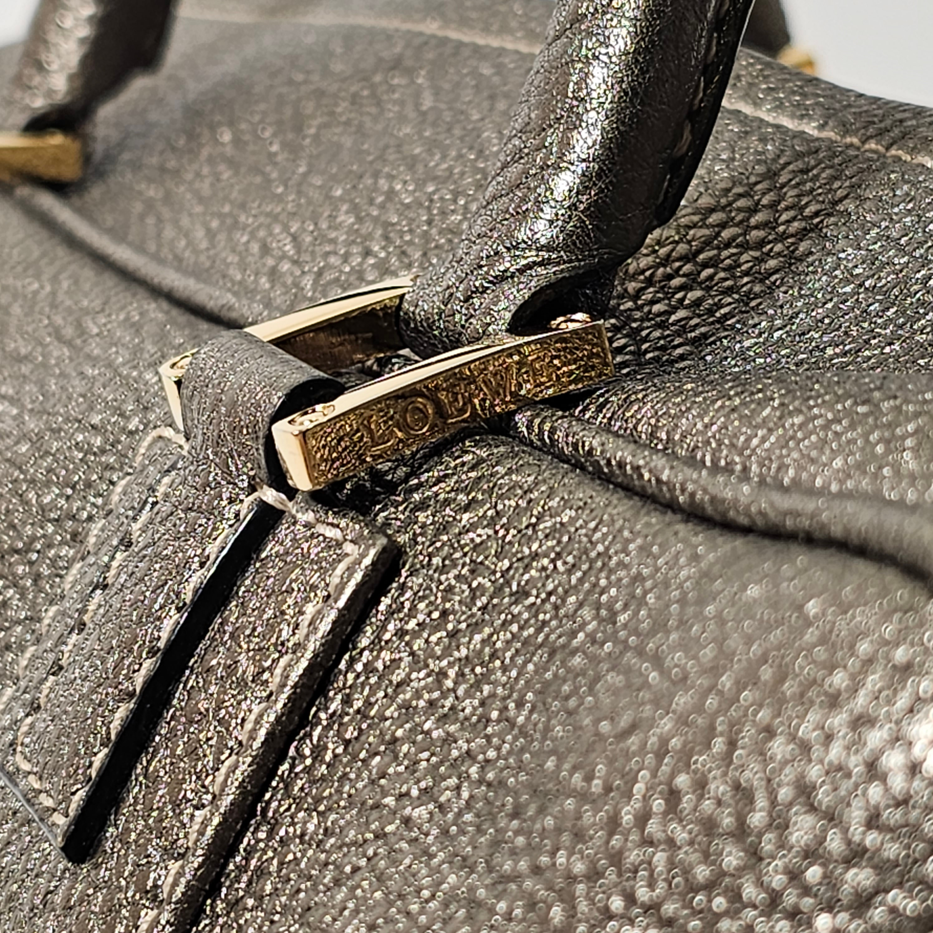 Images for 2935901. LOEWE. AMAZON BAG IN METALLIC LEATHER WITH LOGO ...