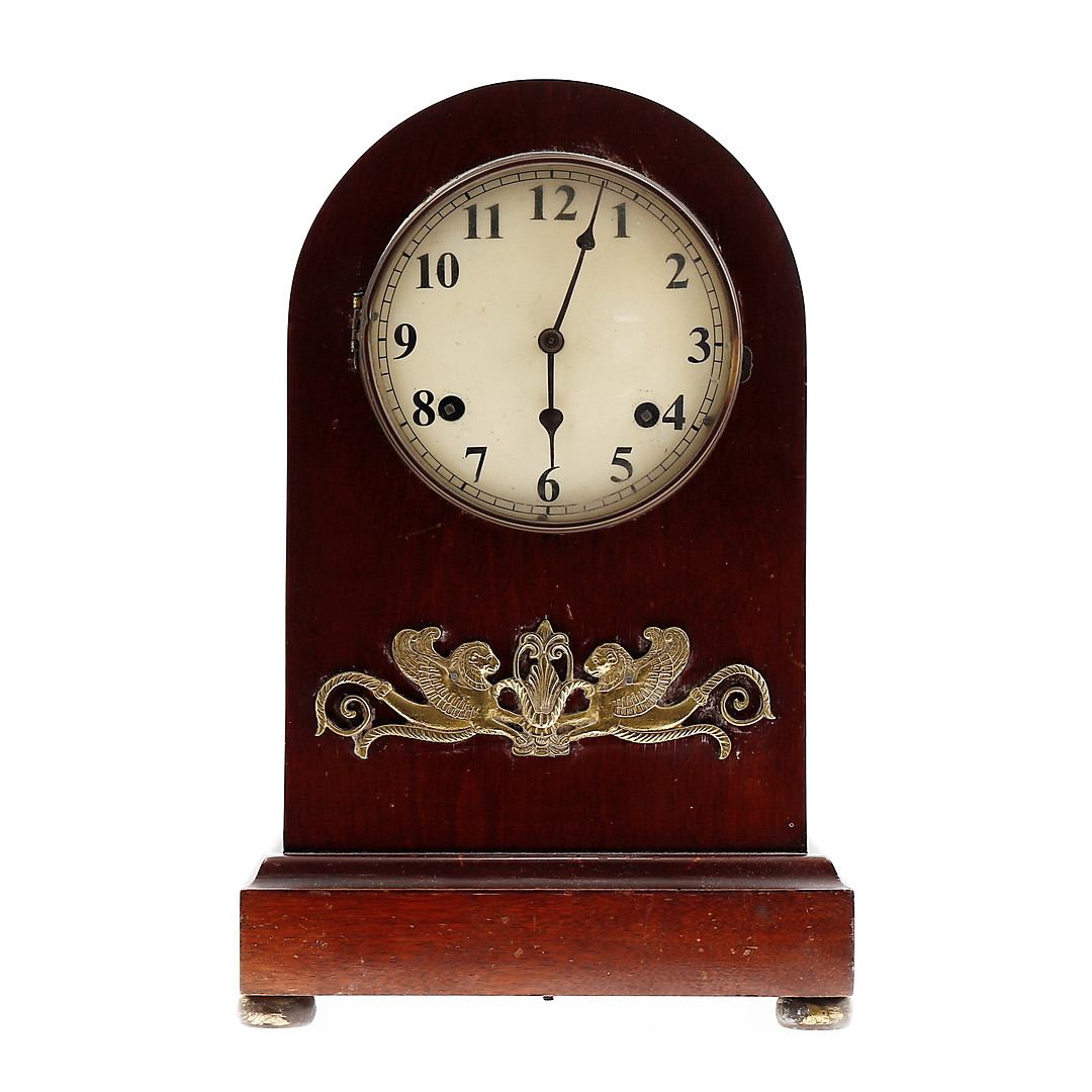 Images for 2955460. Empire style table clock in mahogany and gilt ...