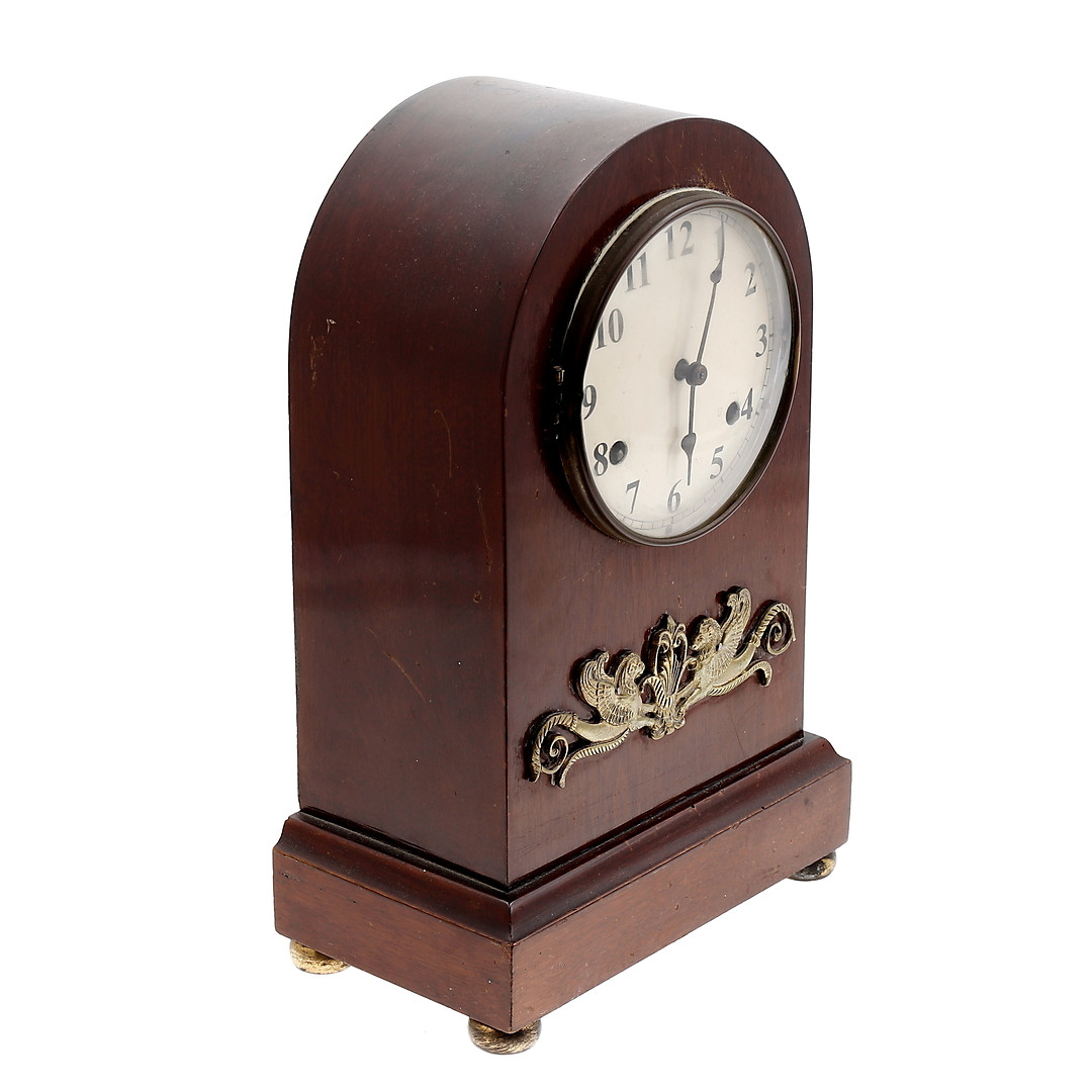 Images for 2955460. Empire style table clock in mahogany and gilt ...