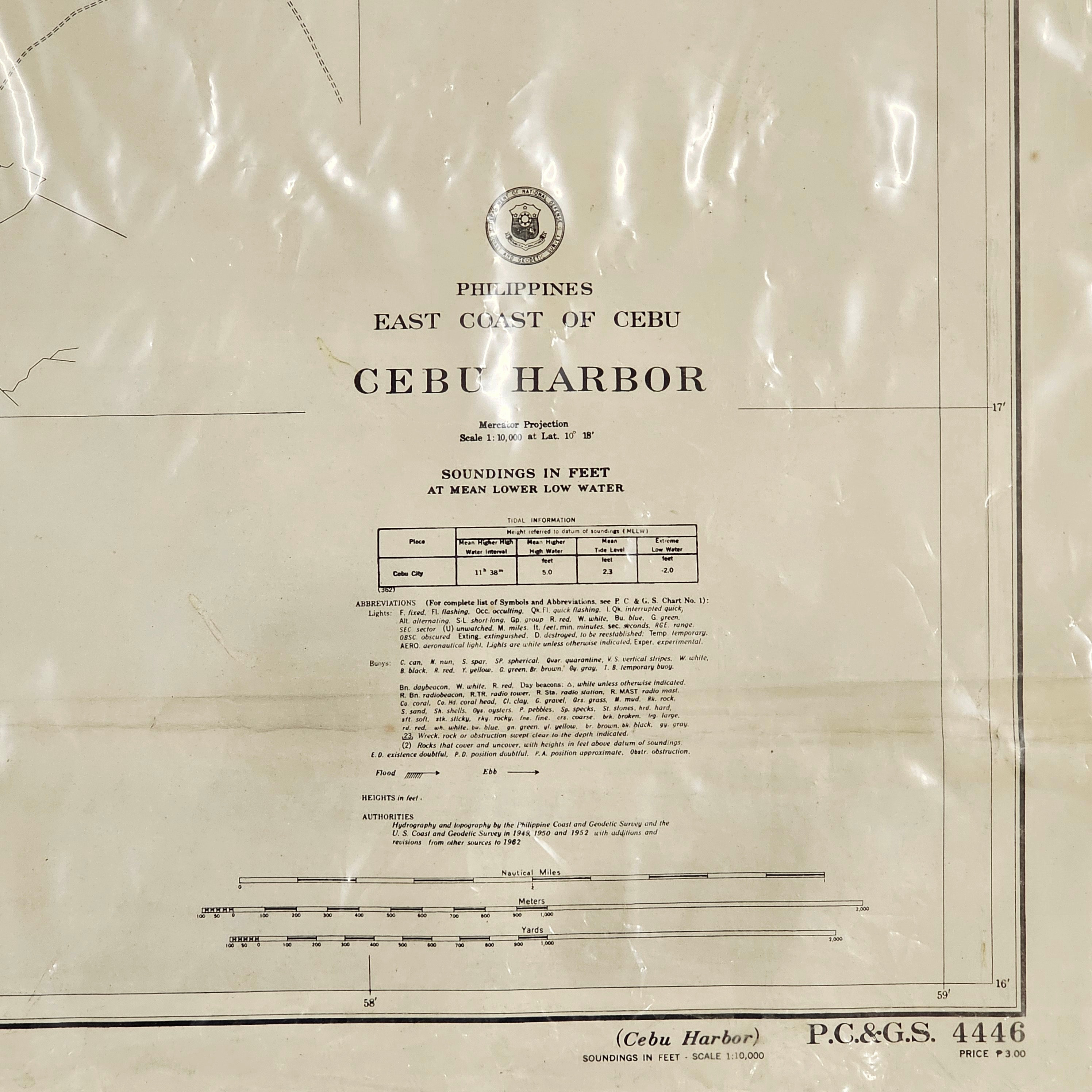 Images for 2962495. OLD MAP "CEBU HARBOR, PHILIPPINES" ON PAPER ...