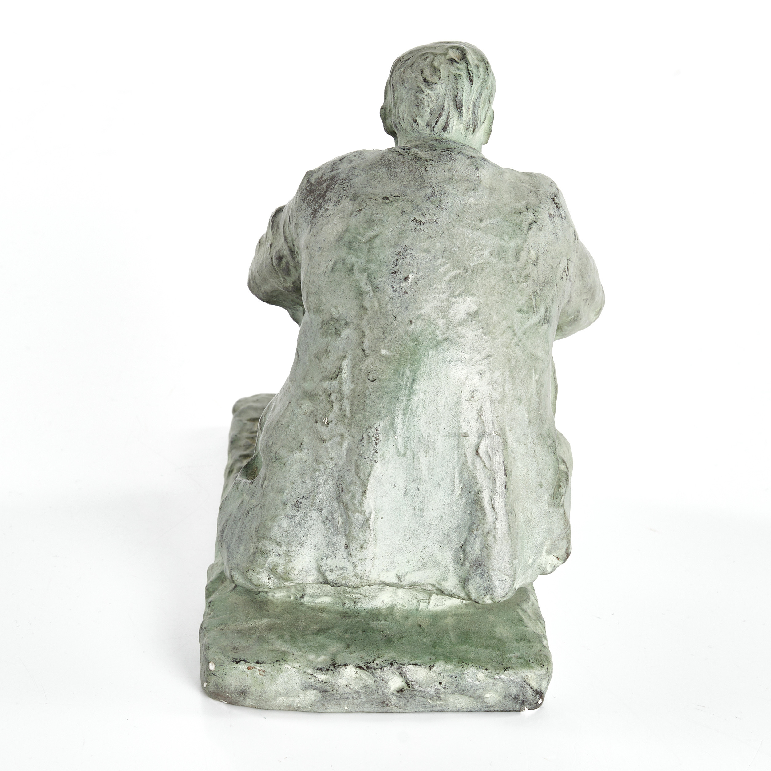Images for 2962976. MATTI HAUPT. Seated man, sculpture in green ...