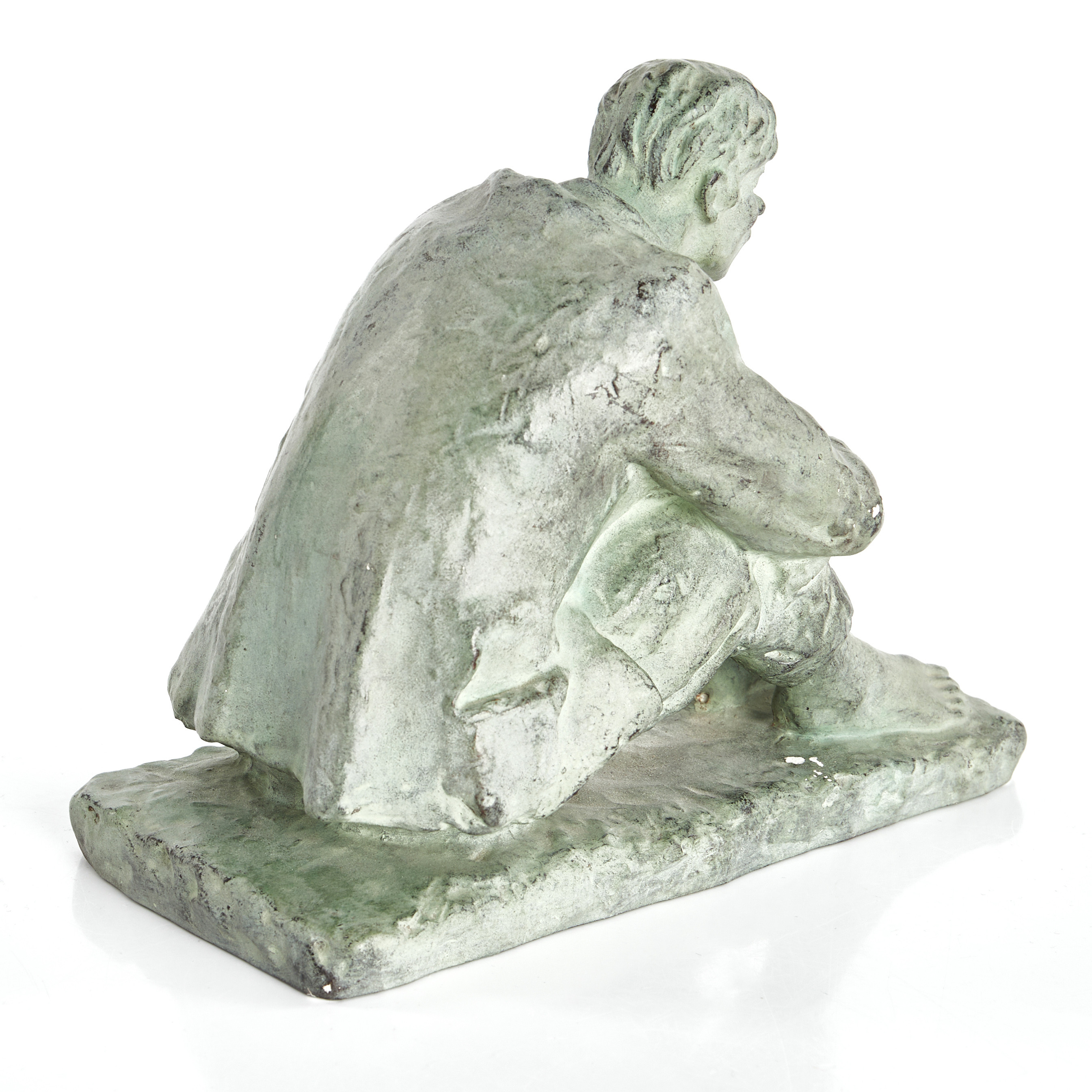 Images for 2962976. MATTI HAUPT. Seated man, sculpture in green ...