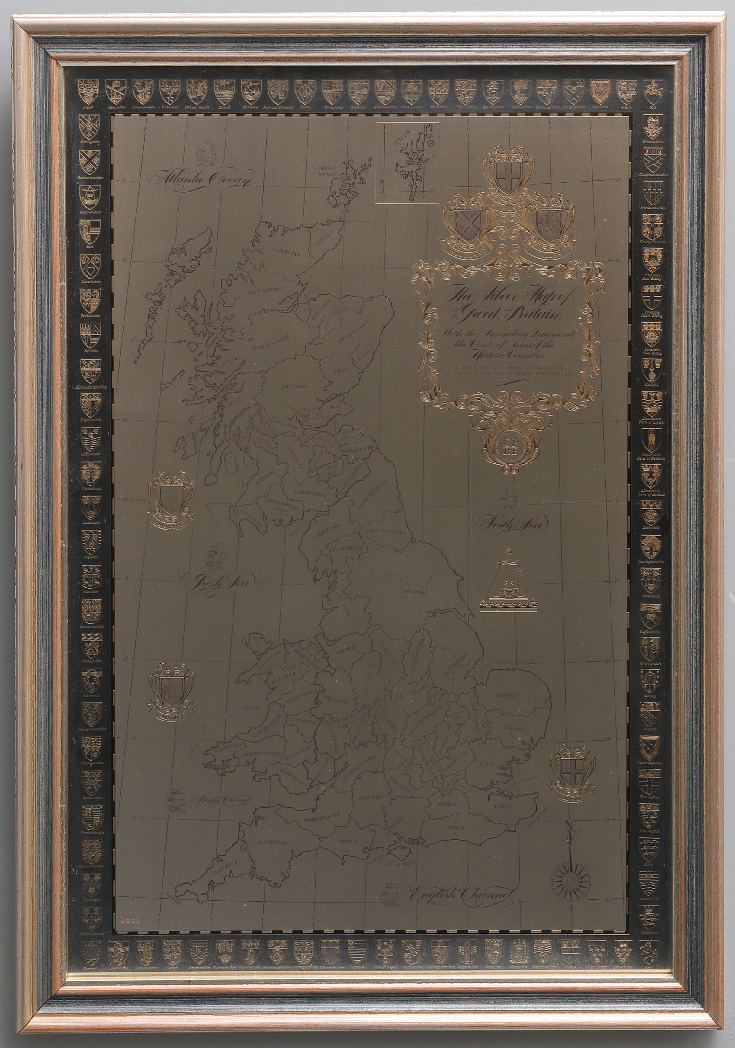 Images for 2968601. A SILVER MAP OF GREAT BRITAIN, 1977. - Auctionet