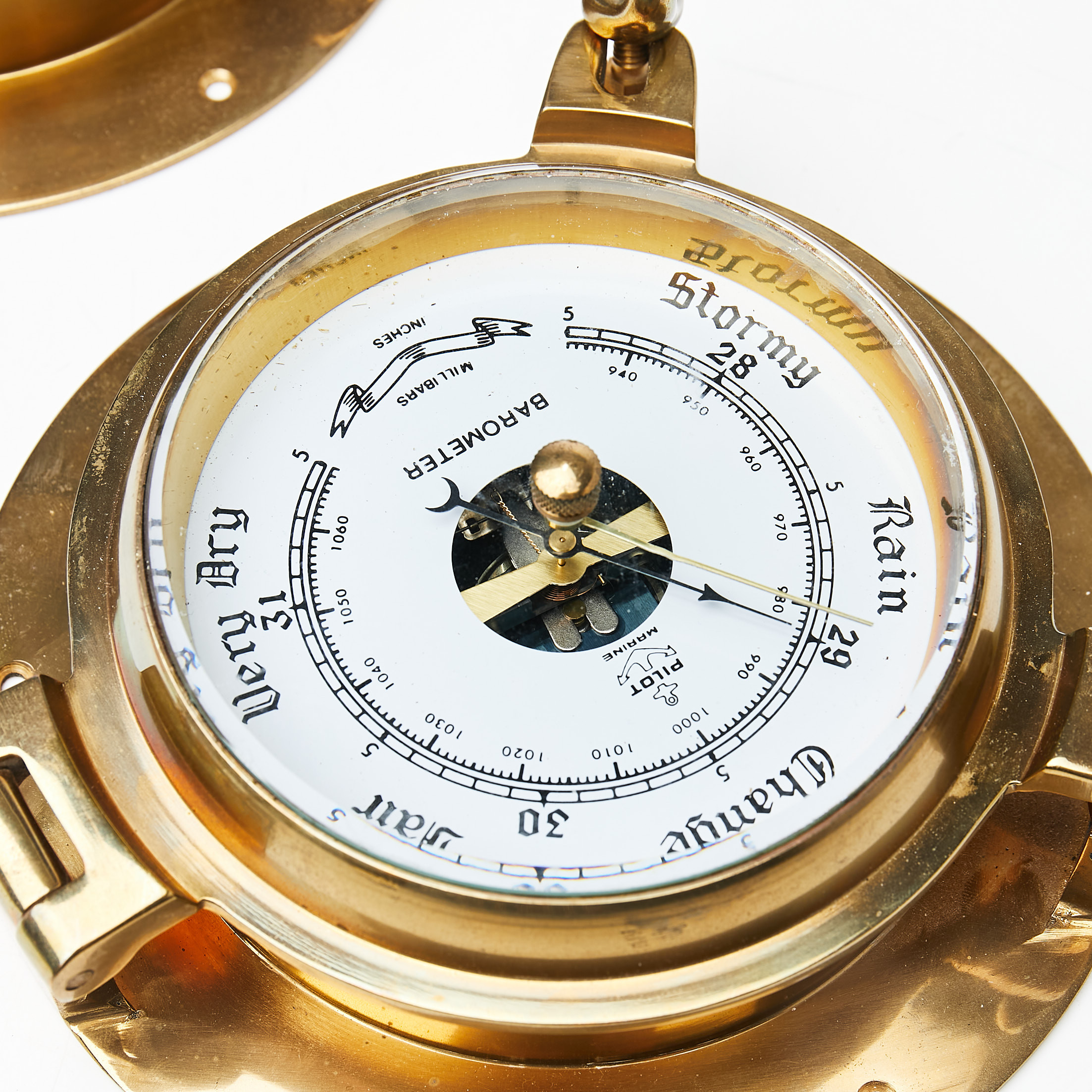Images for 2970746. BAROMETER and SHIP'S CLOCK, brass, Pilot Marine ...