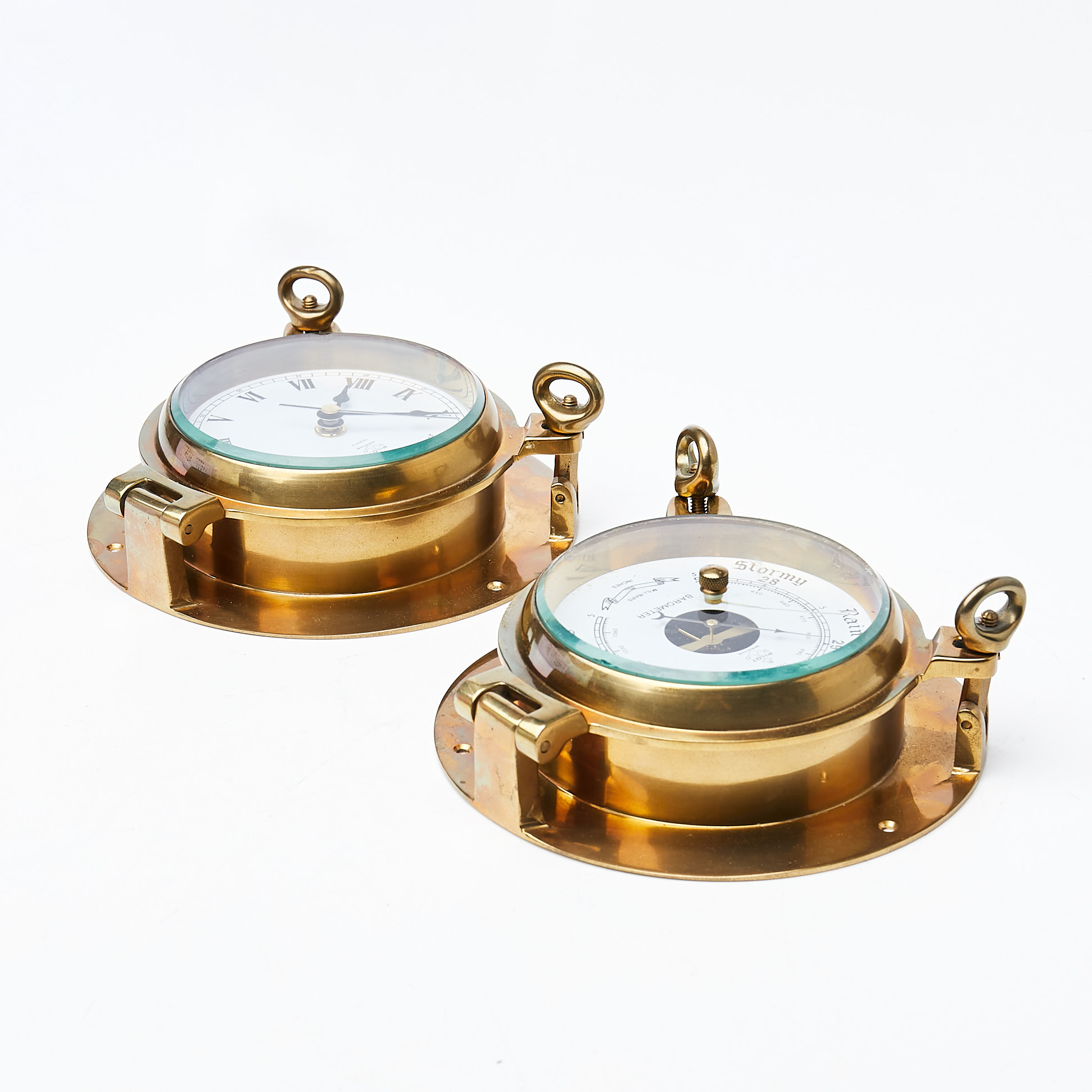 Images for 2970746. BAROMETER and SHIP'S CLOCK, brass, Pilot Marine ...