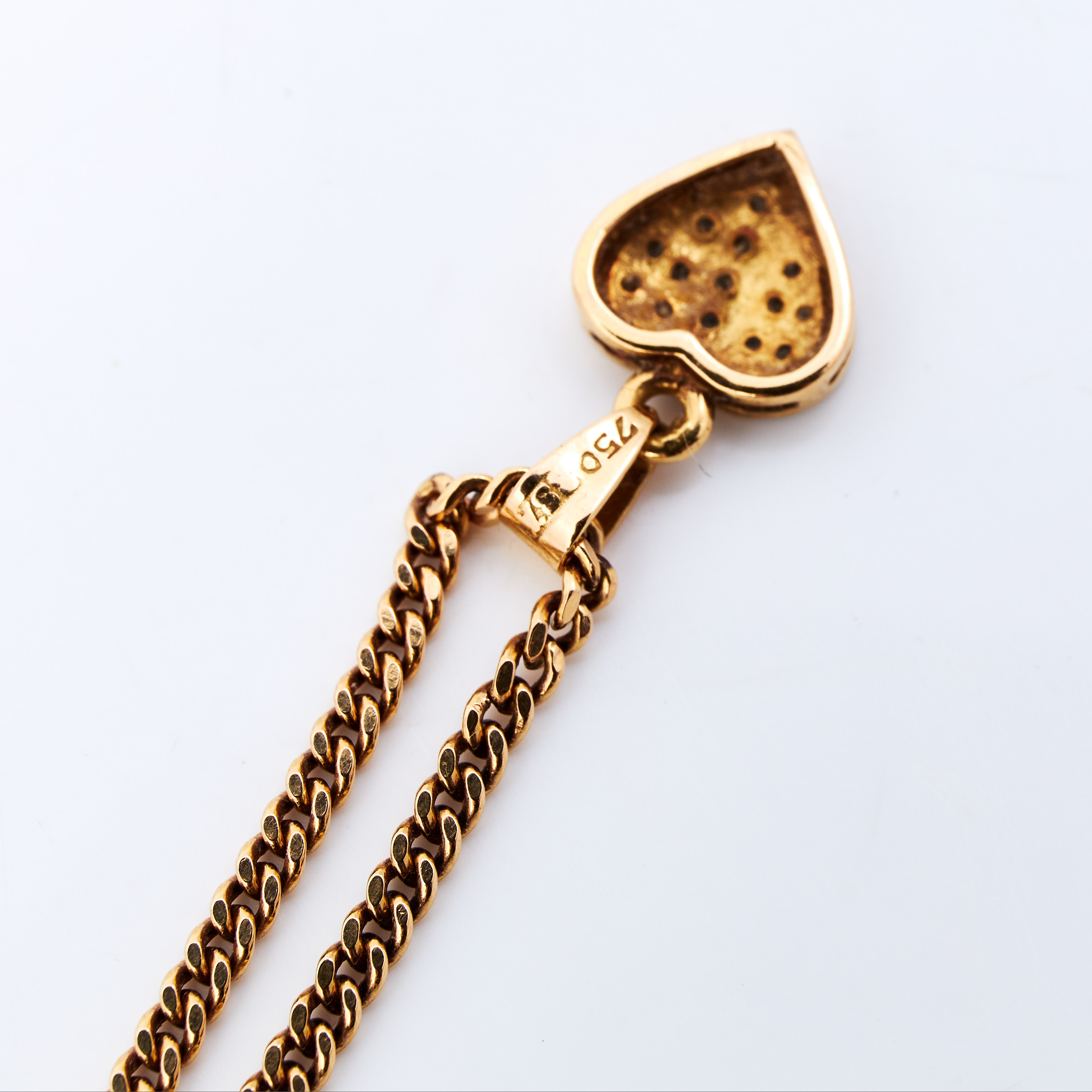 Images for 2971454. PENDANT, 18k gold, in the shape of a heart with ...