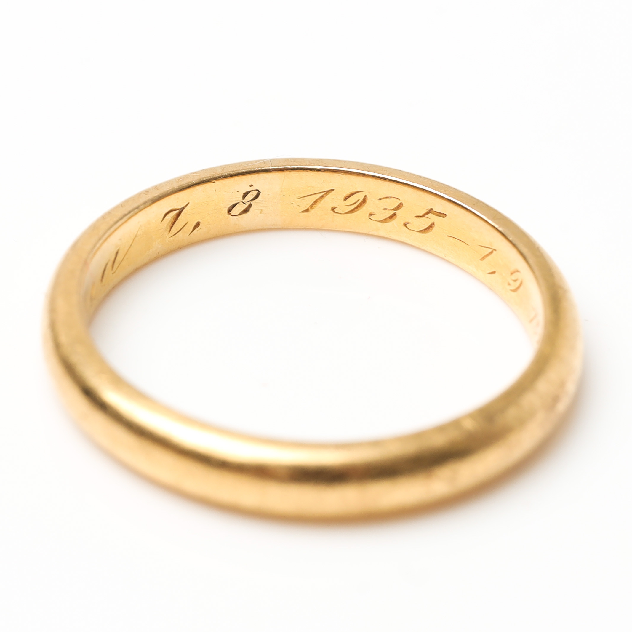 Images for 2971801. WEDDING RINGS, 2 pcs, gold 18k resp. 20k, tot about ...