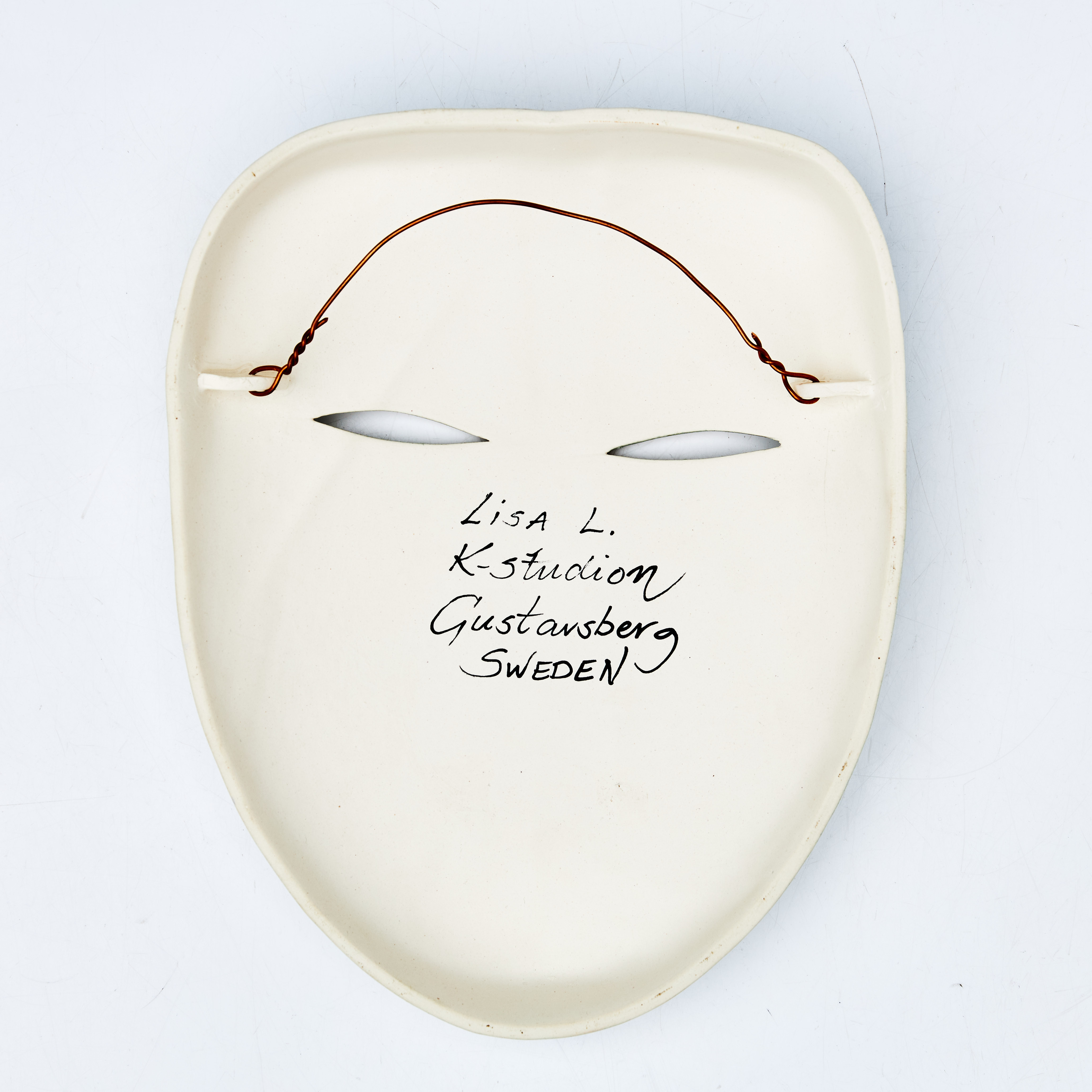 Images for 2977077. LISA LARSON. Mask, ceramic, glazed, signed, Lisa L ...