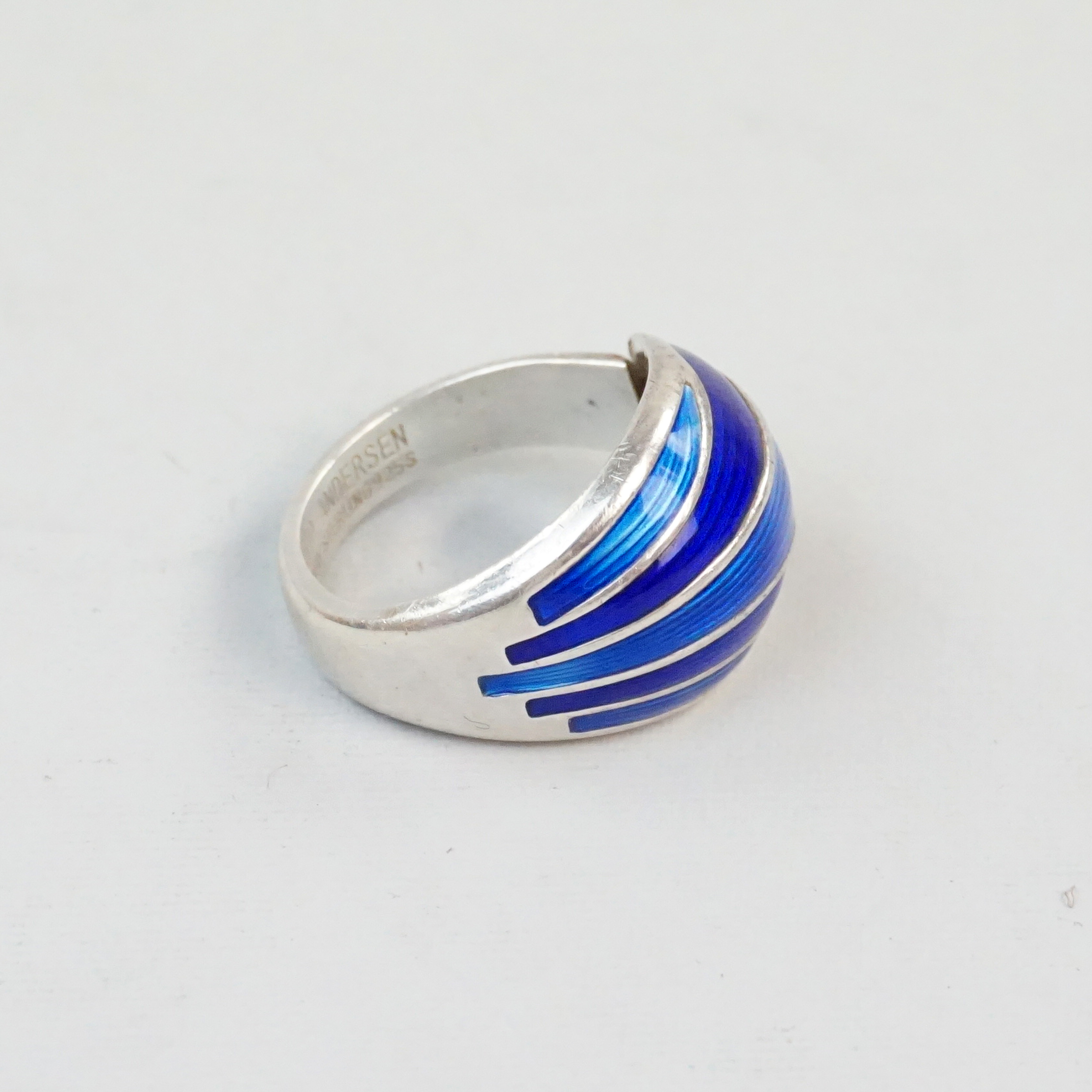 Images for 2994645. DAVID ANDERSEN, ring, sterling silver and enamel ...
