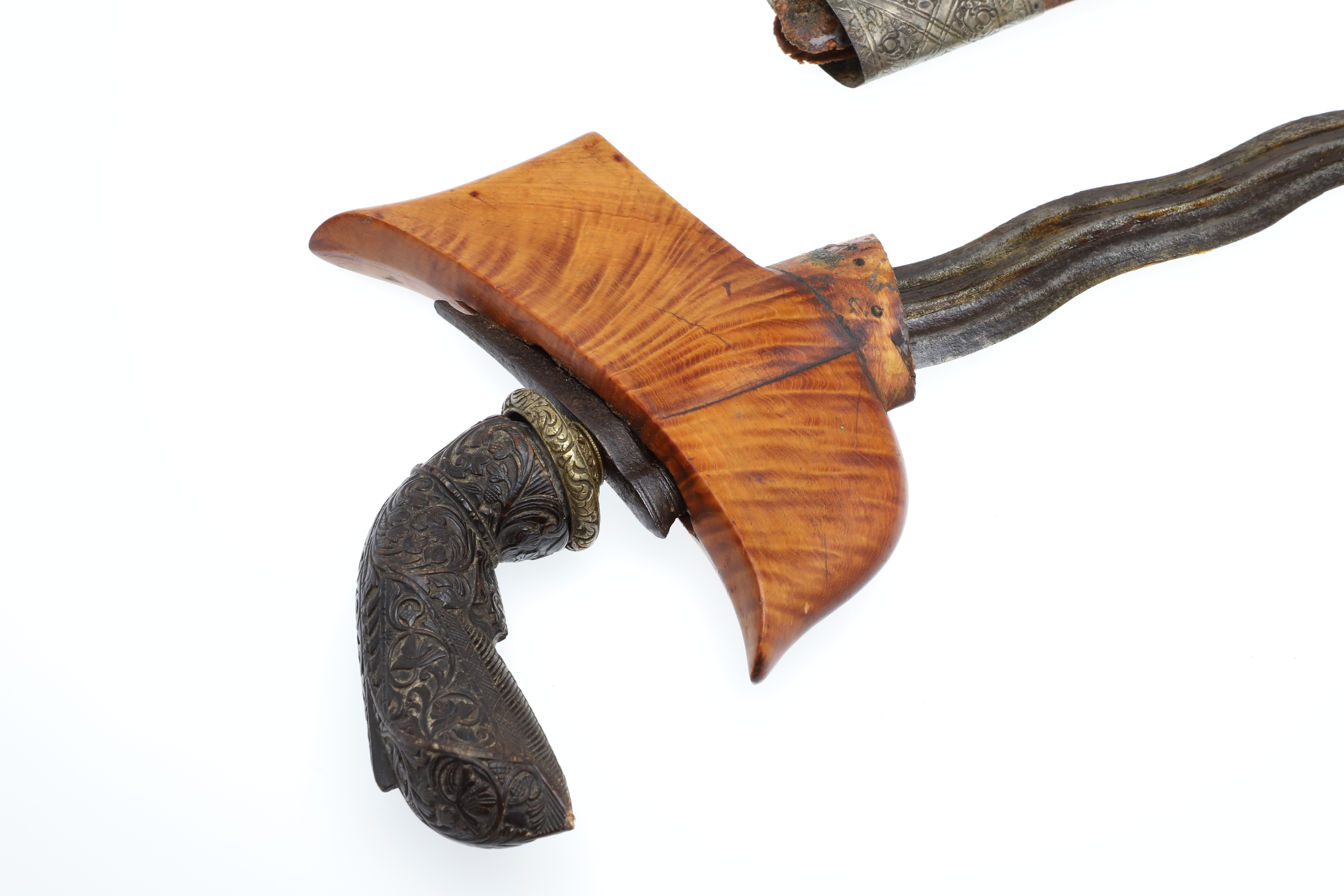 Images for 3004828. A MALAYSIAN KRIS PATTERN SHORT SWORD AND SCABBARD ...