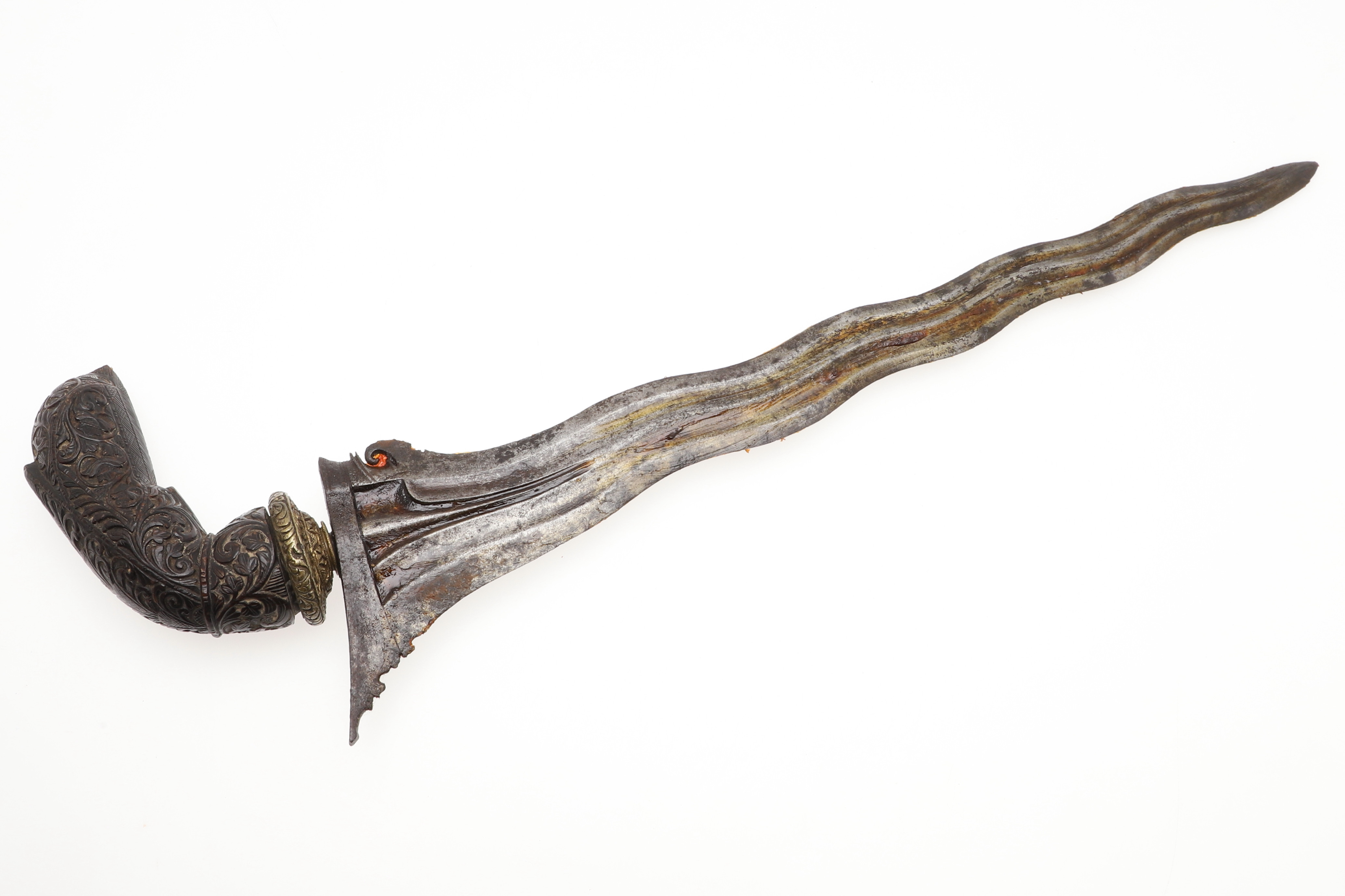 Images for 3004828. A MALAYSIAN KRIS PATTERN SHORT SWORD AND SCABBARD ...