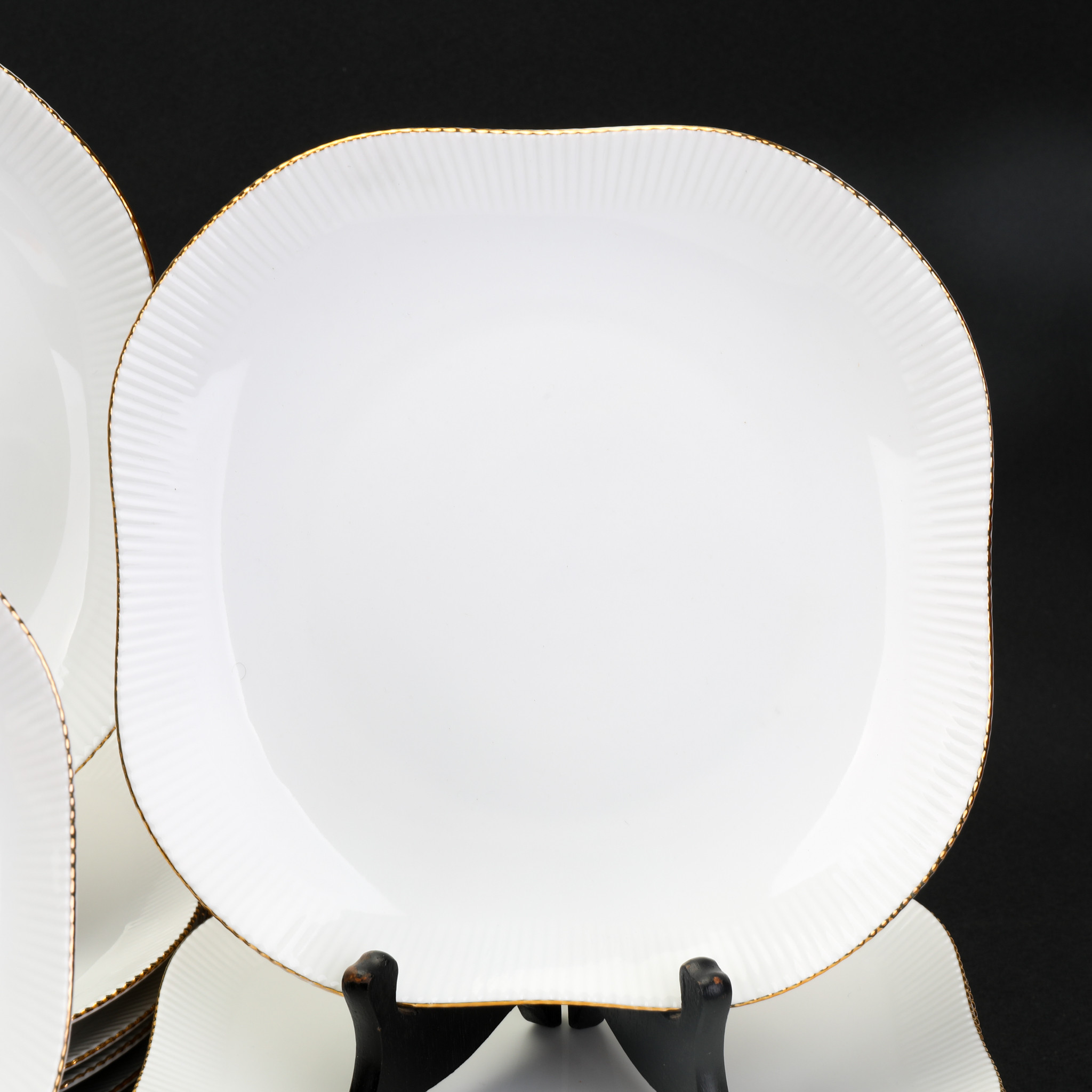 Images for 3013213. TABLEWARE, 49 pieces, "Stella", gold edge, Upsala ...