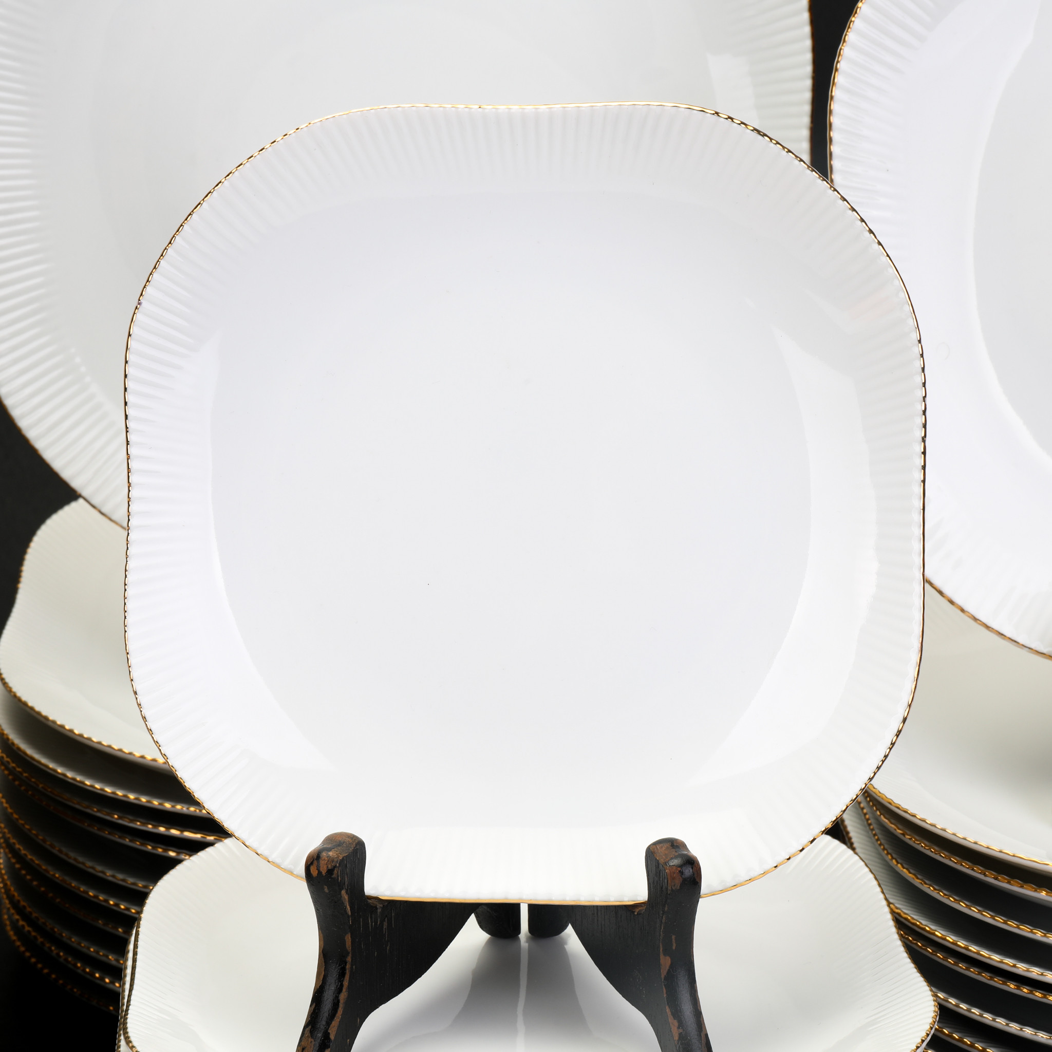 Images for 3013213. TABLEWARE, 49 pieces, "Stella", gold edge, Upsala ...