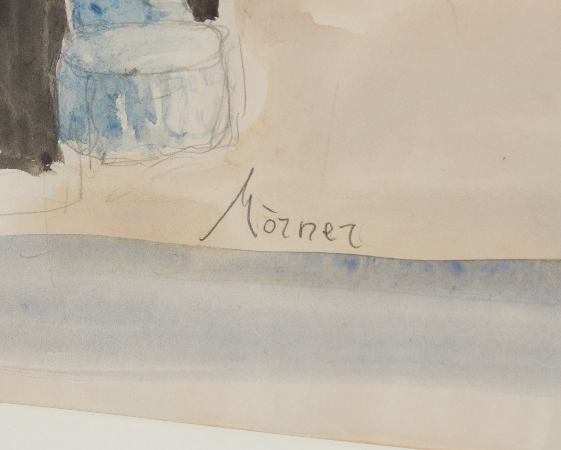 STELLAN MÖRNER. Teaterinteriör, akvarell, signerad Mörner. Konst ...