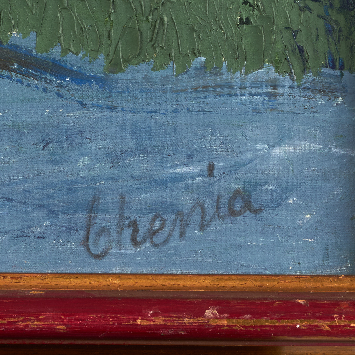 CHENIA EKSTRÖM (Rostow 1915-1985 Stockholm). "Before the storm", signed ...