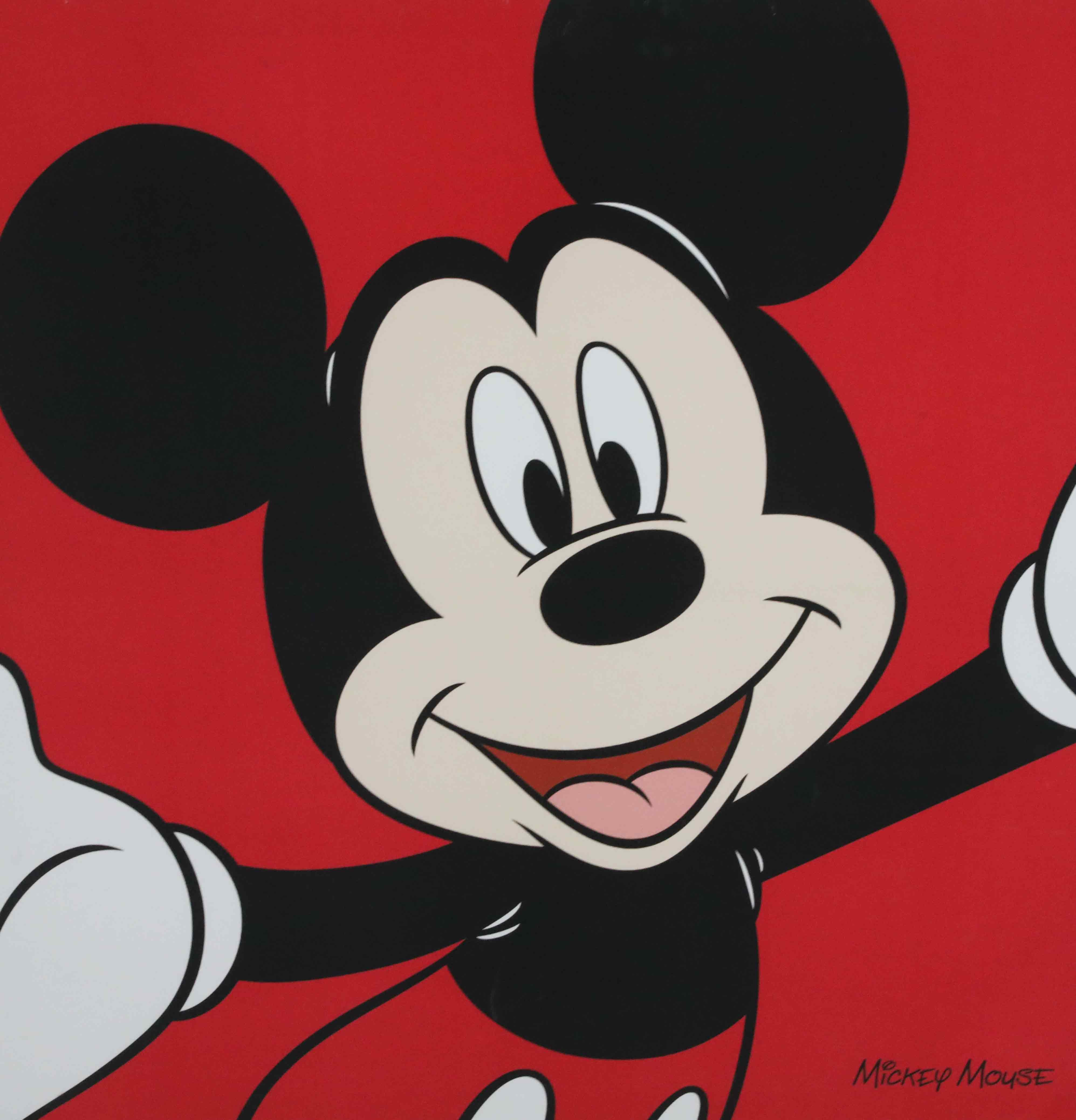 Images for 3016834. MICKEY MOUSE & MINNIE MOUSE, 2 pcs, print on canvas ...