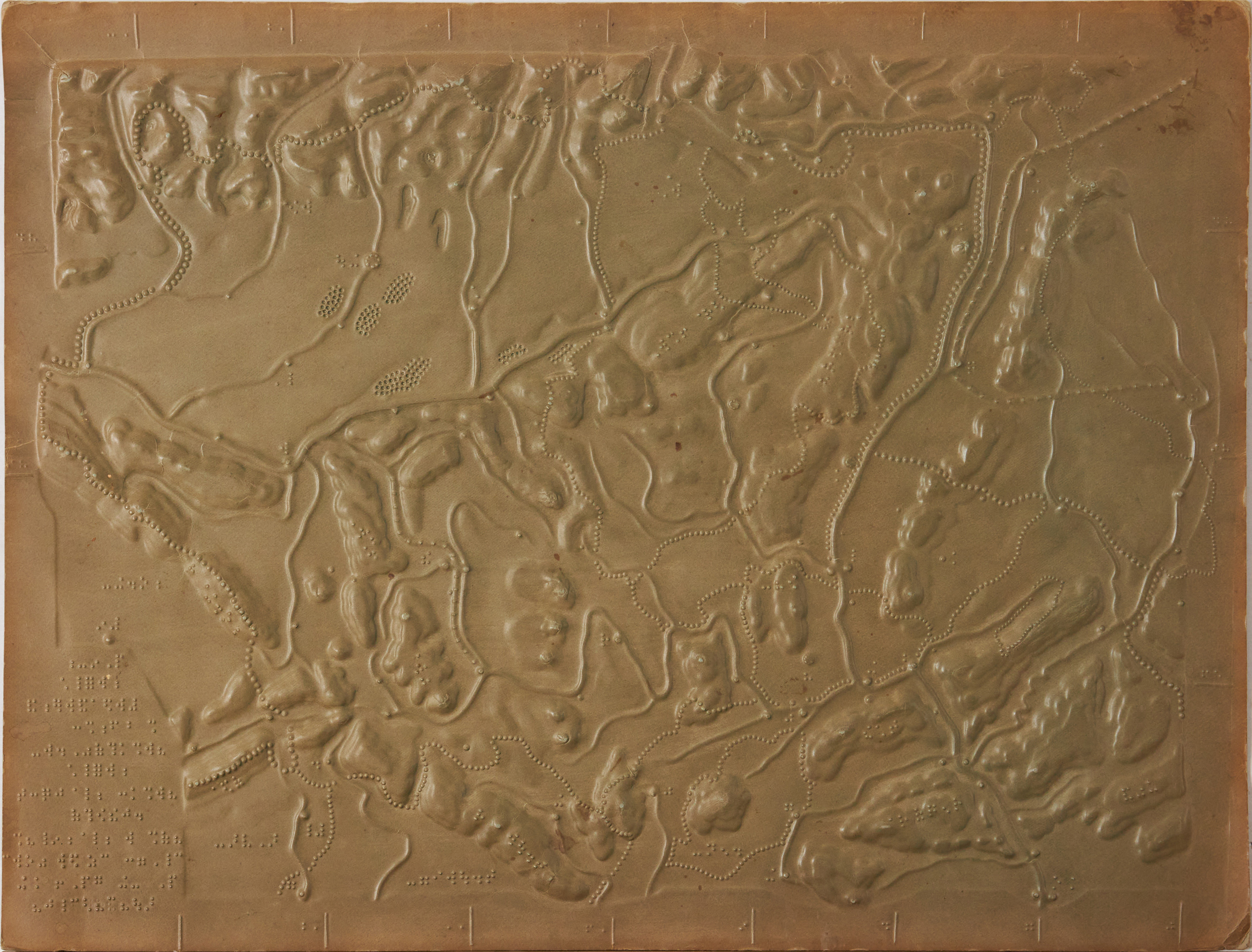 Images for 3024709. RARE COLLECTION OF 18 TACTILE MAPS FROM WORLD WAR ...