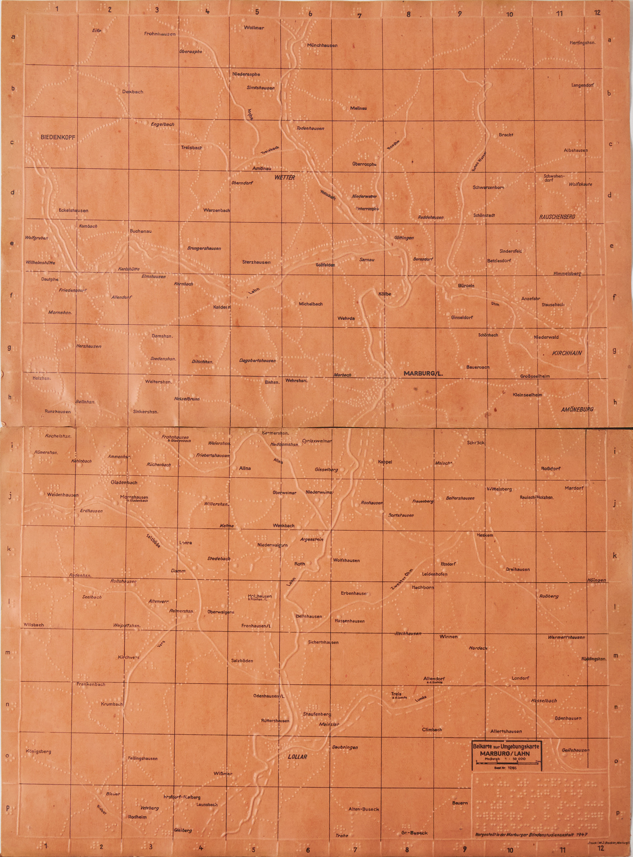 Images for 3024709. RARE COLLECTION OF 18 TACTILE MAPS FROM WORLD WAR ...