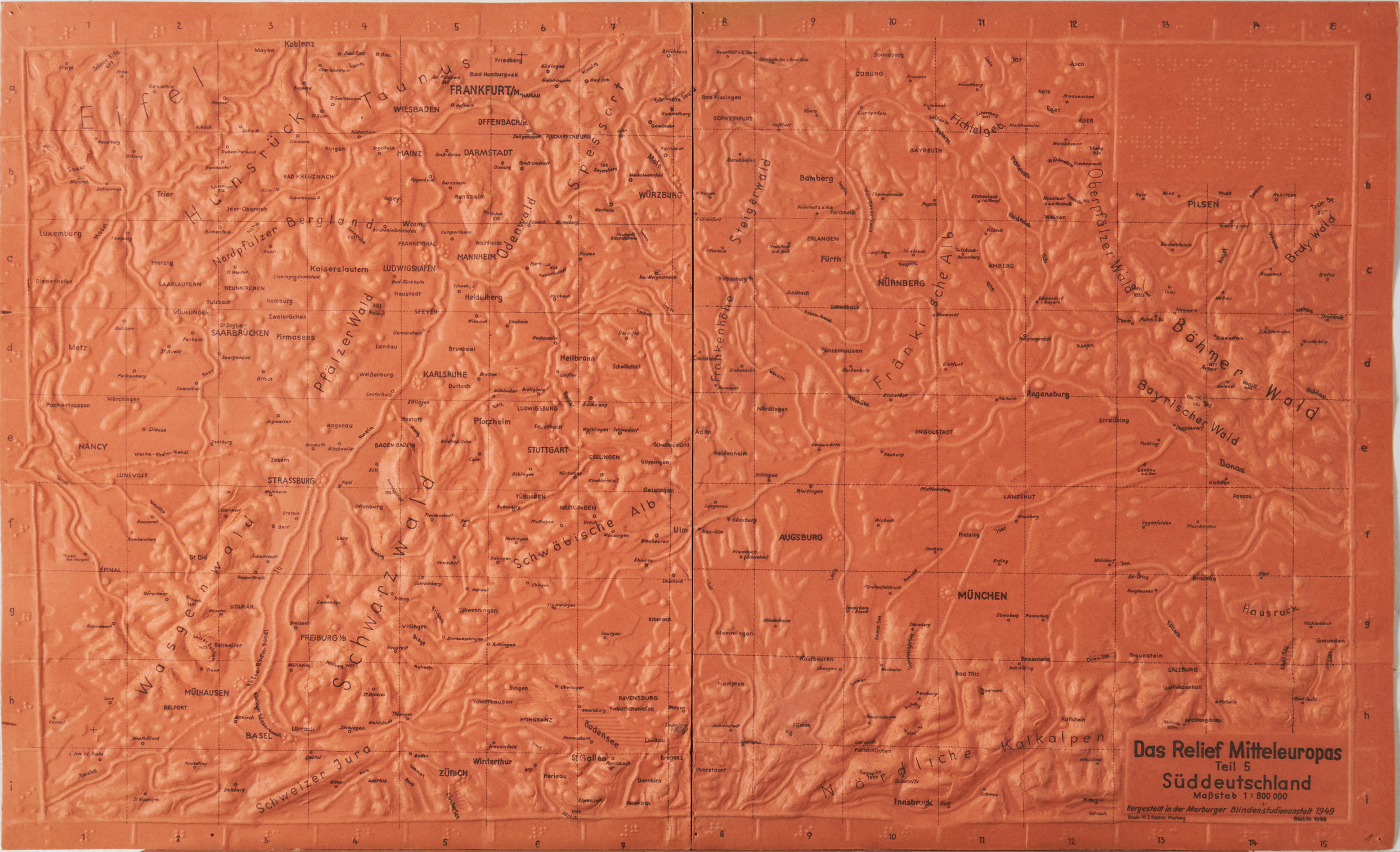 Images for 3024709. RARE COLLECTION OF 18 TACTILE MAPS FROM WORLD WAR ...