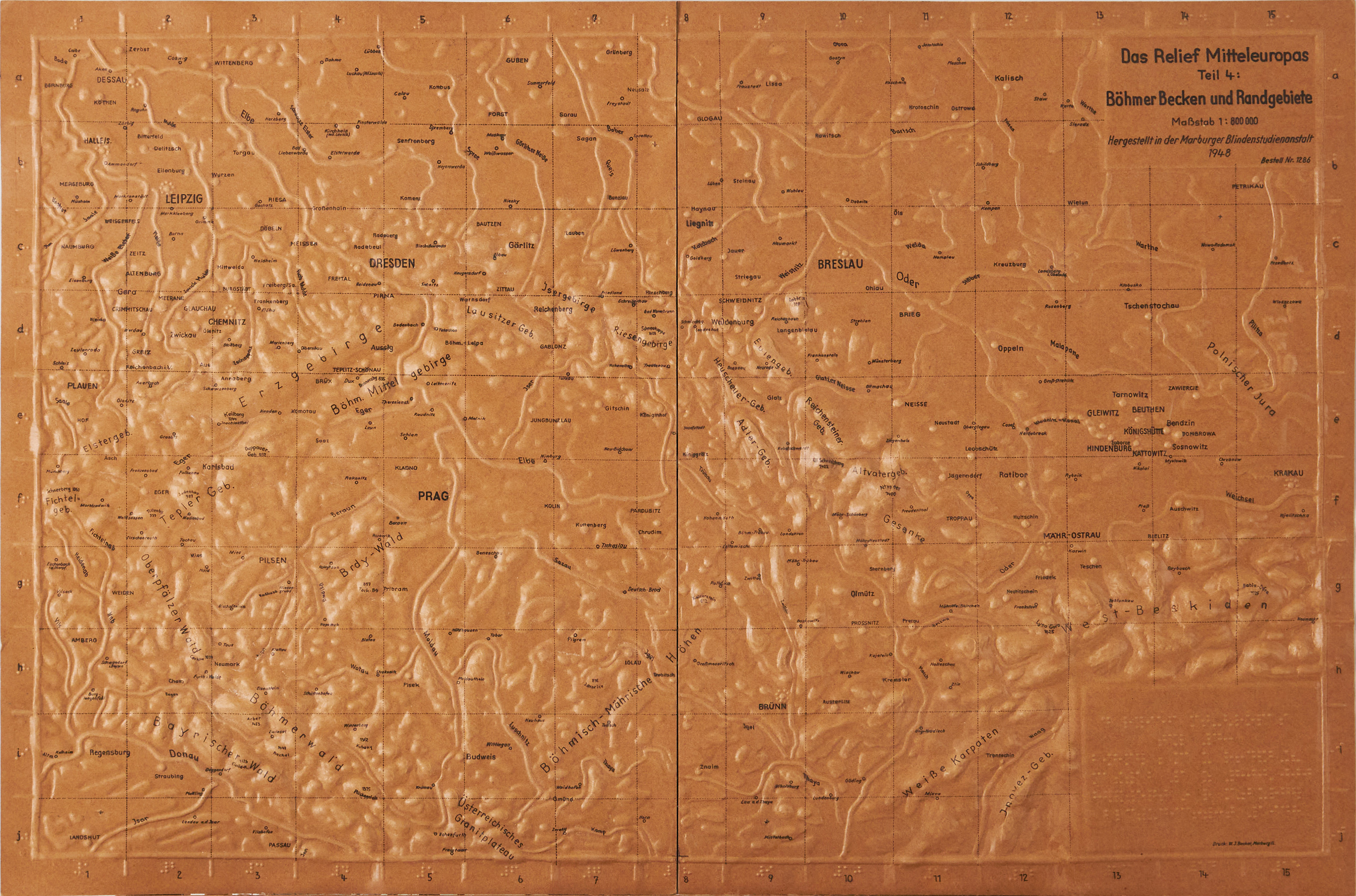 Images for 3024709. RARE COLLECTION OF 18 TACTILE MAPS FROM WORLD WAR ...