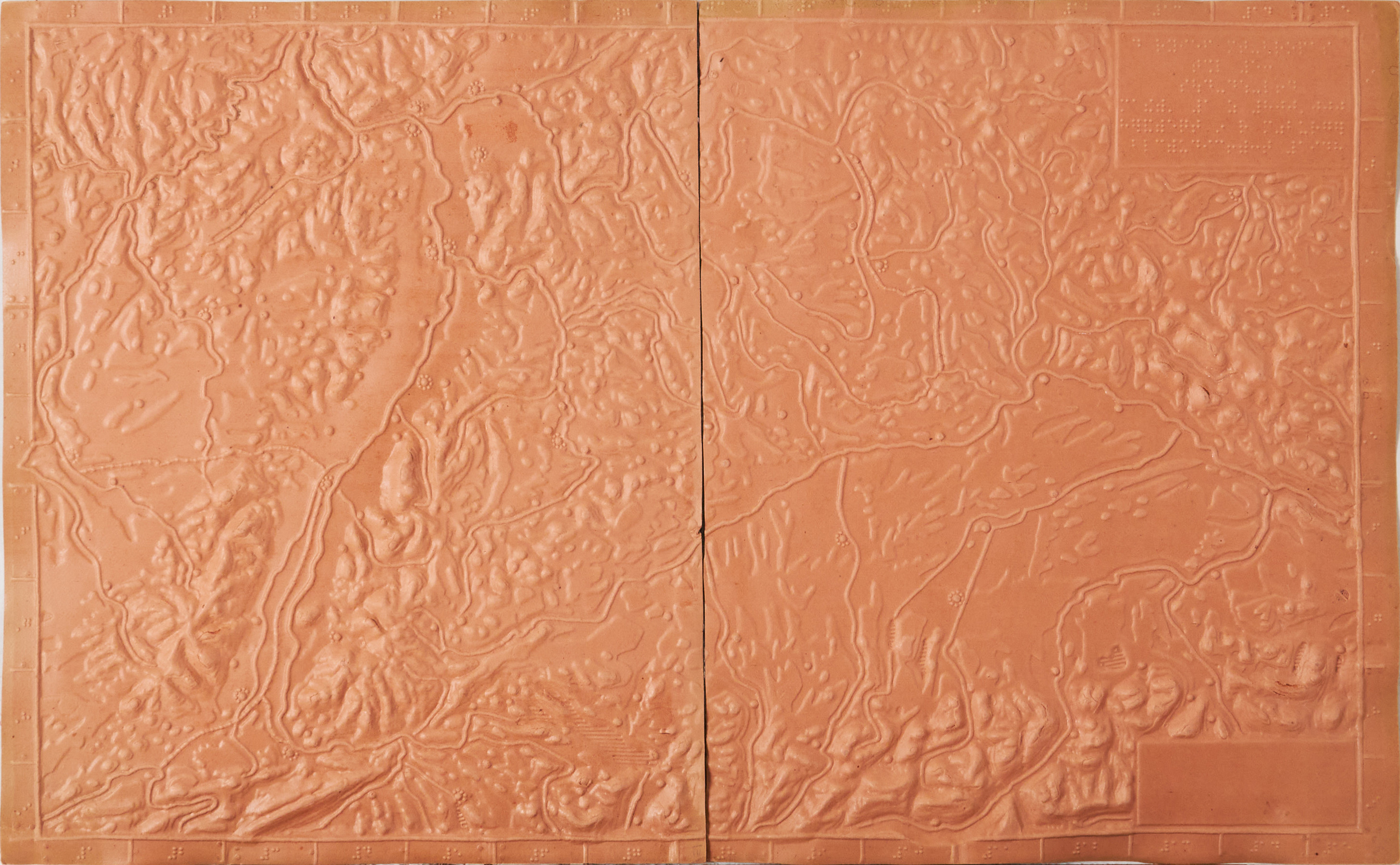 Images for 3024709. RARE COLLECTION OF 18 TACTILE MAPS FROM WORLD WAR ...