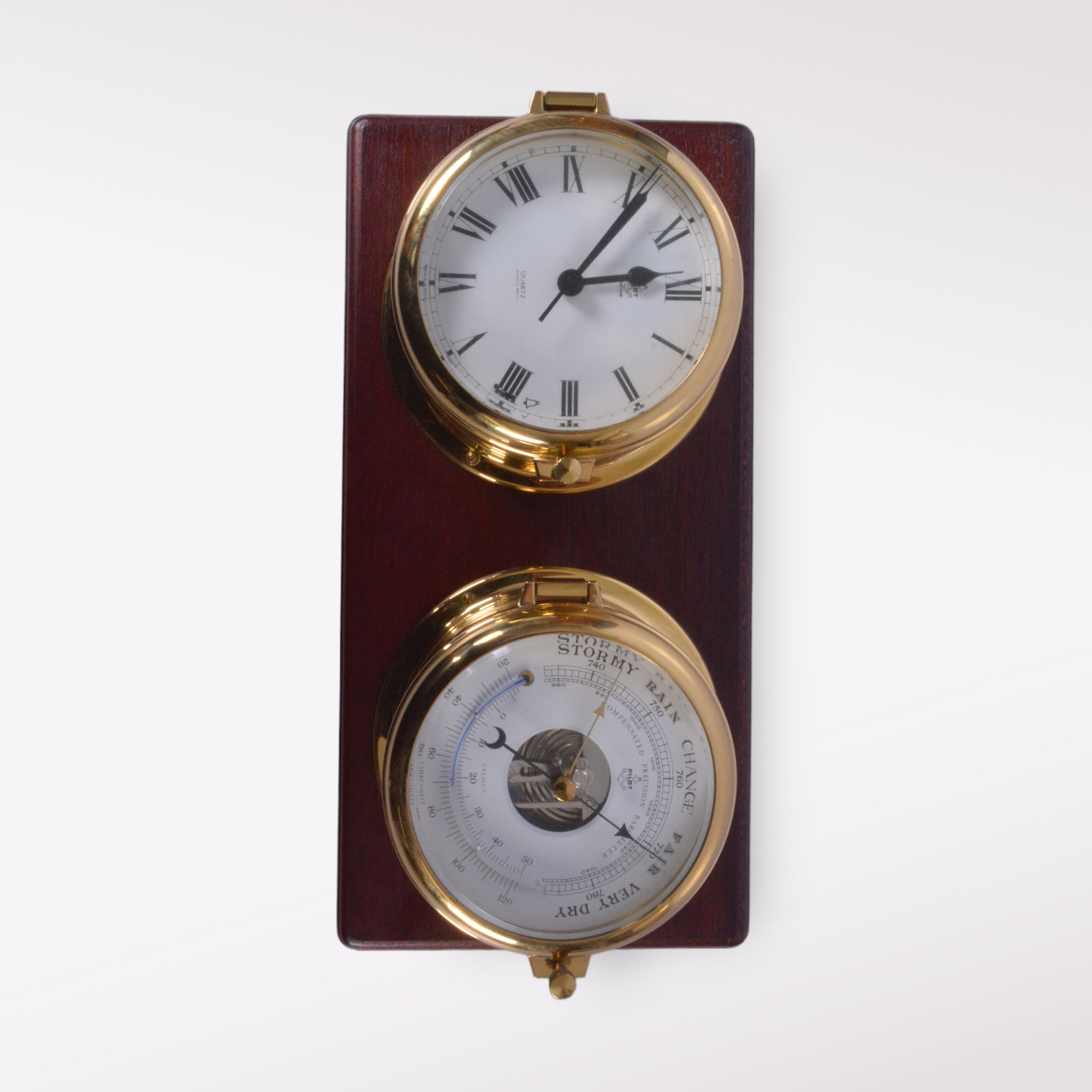 Images for 3030524. BAROMETER AND SHIP'S CLOCK, Pilot marine. - Auctionet