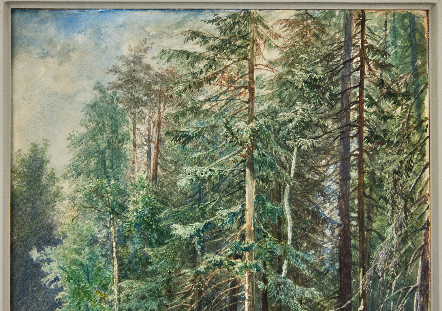 Images for 3035002. JOSEF WILHELM WALLANDER. Forest landscape. - Auctionet