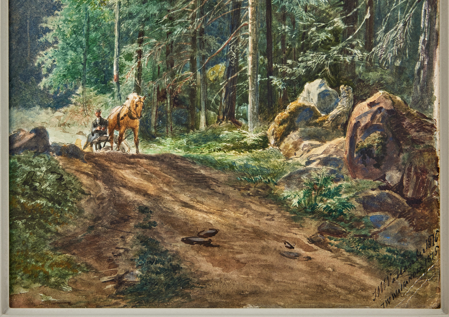 Images for 3035002. JOSEF WILHELM WALLANDER. Forest landscape. - Auctionet