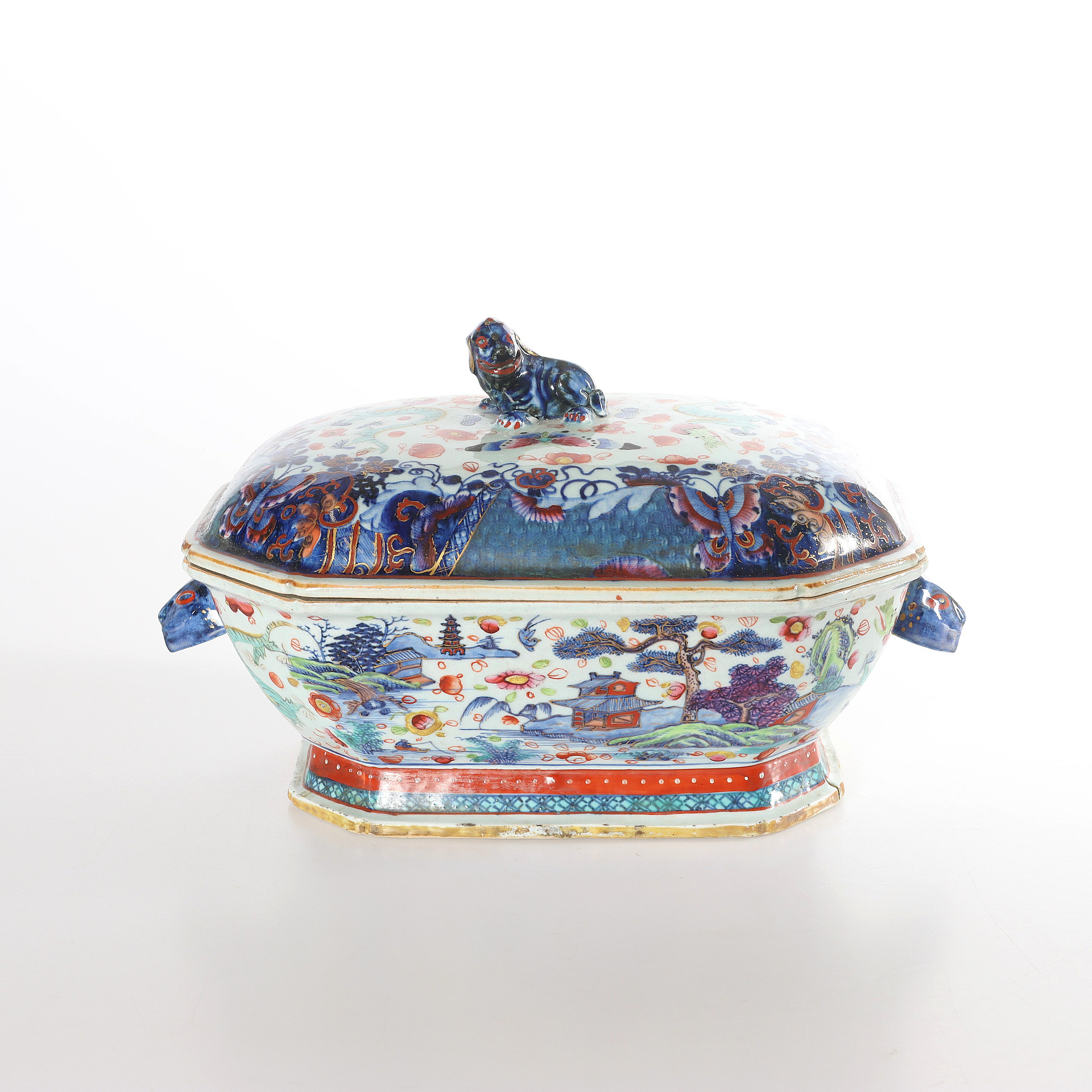 Bilder för 3036110. TERRIN MED LOCK, kompaniporslin, 1700-talets senare ...