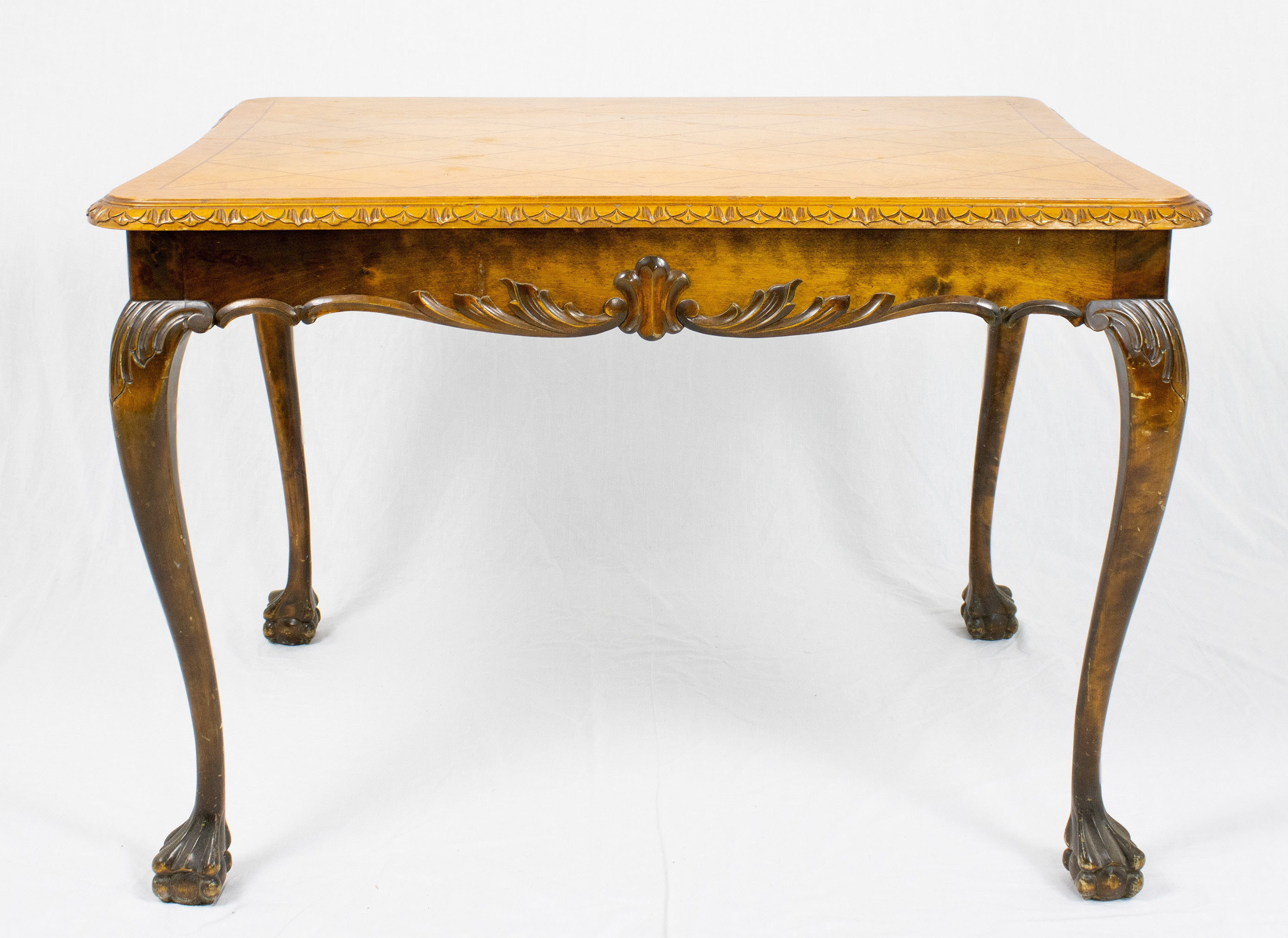 Images for 3043065. TABLE with marquetry, Chippendale style, mid 20th ...