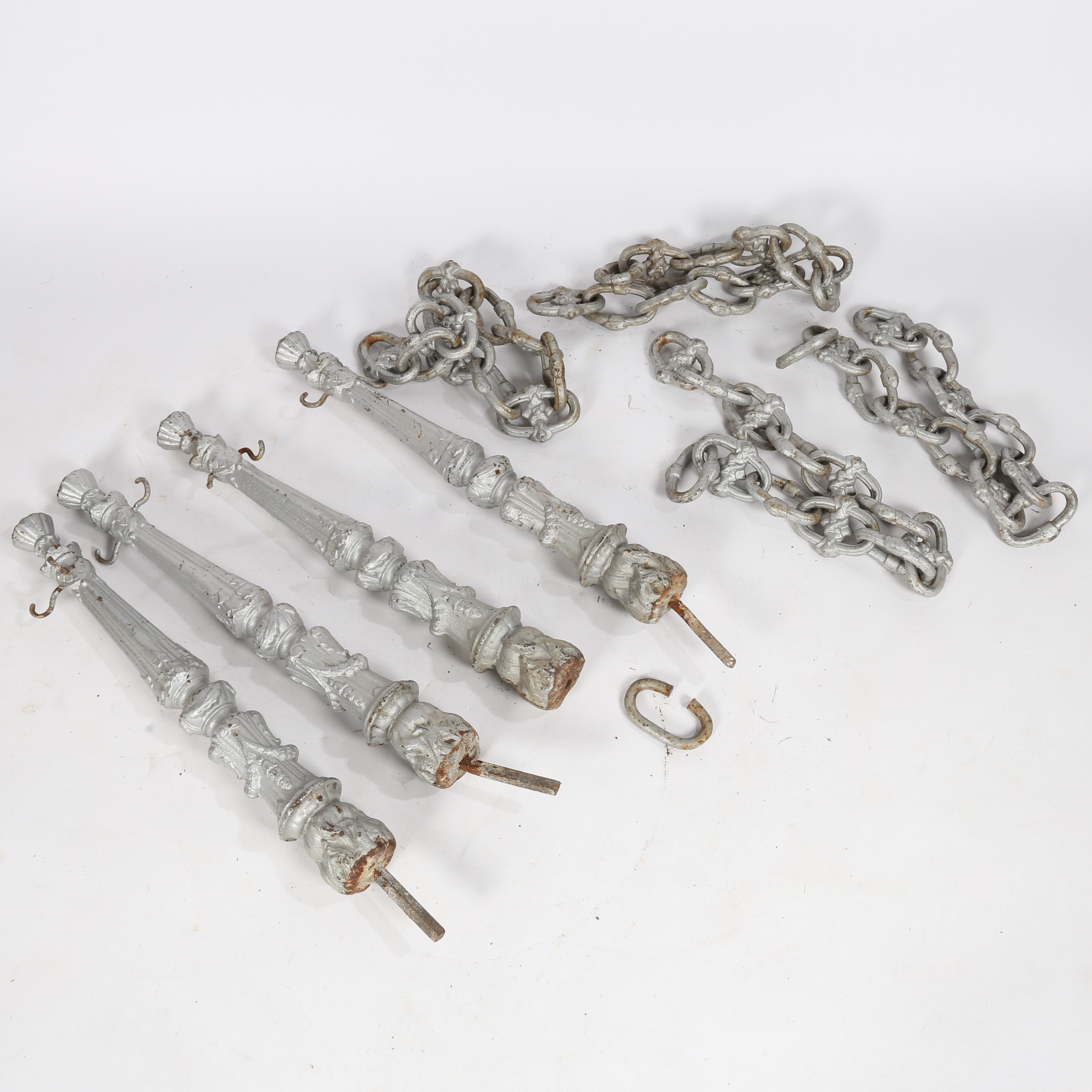 Images for 3044961. A 19TH CENTURY CAST IRON LOW FENCE POSTS OF ...