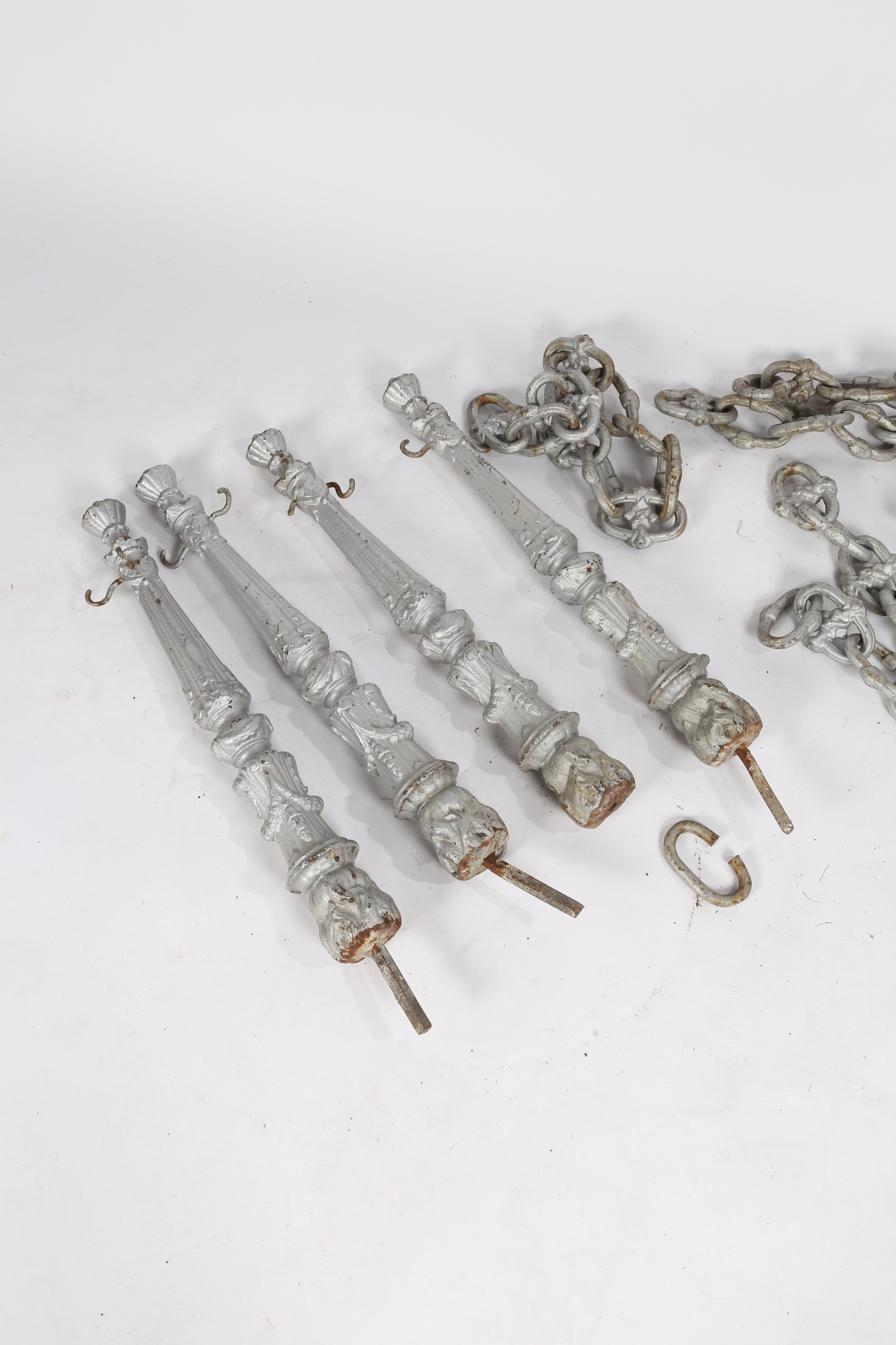 Images for 3044961. A 19TH CENTURY CAST IRON LOW FENCE POSTS OF ...