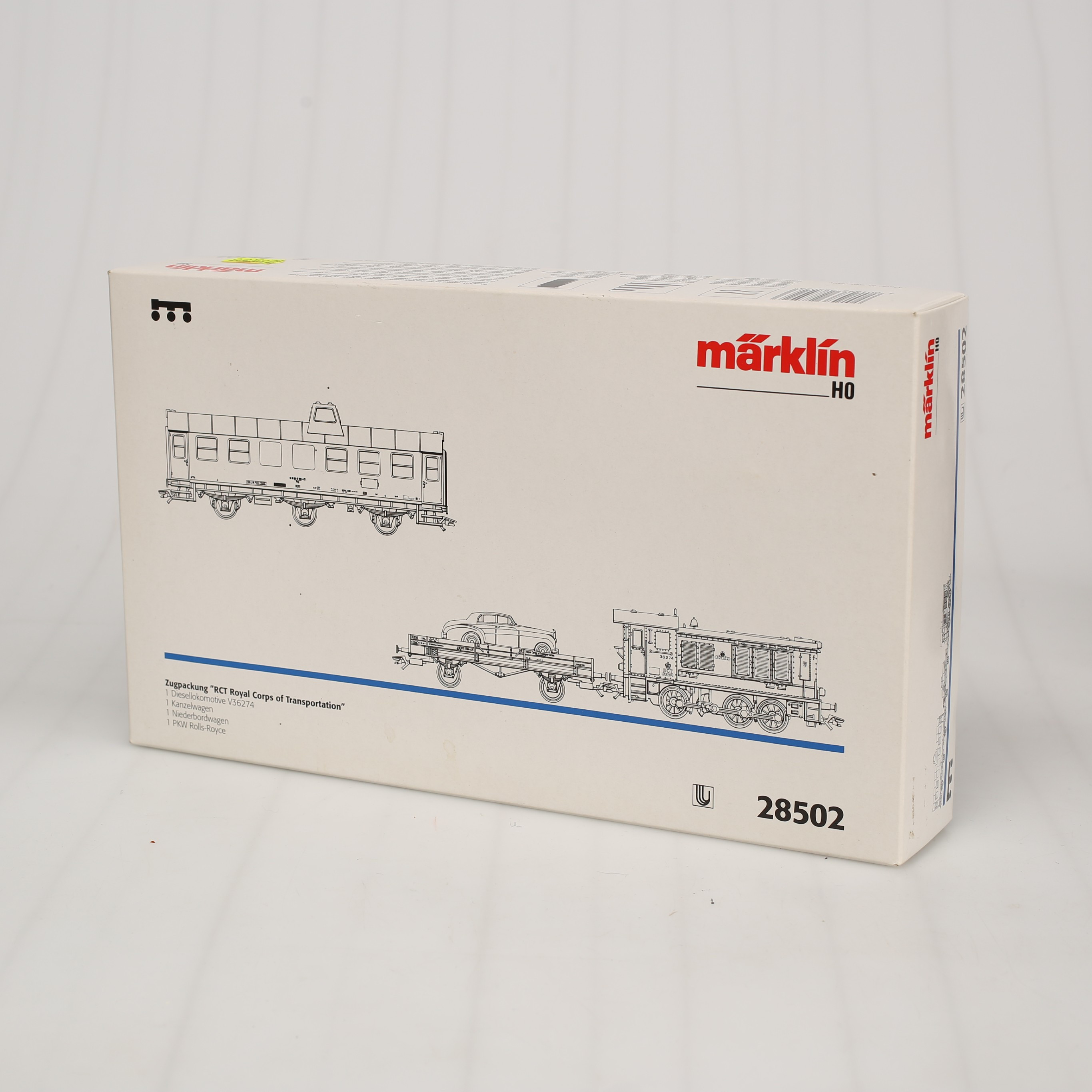 Bilder för 3062136. MODELLTÅG Märklin. 28502. lok, personvagn, Rolls ...