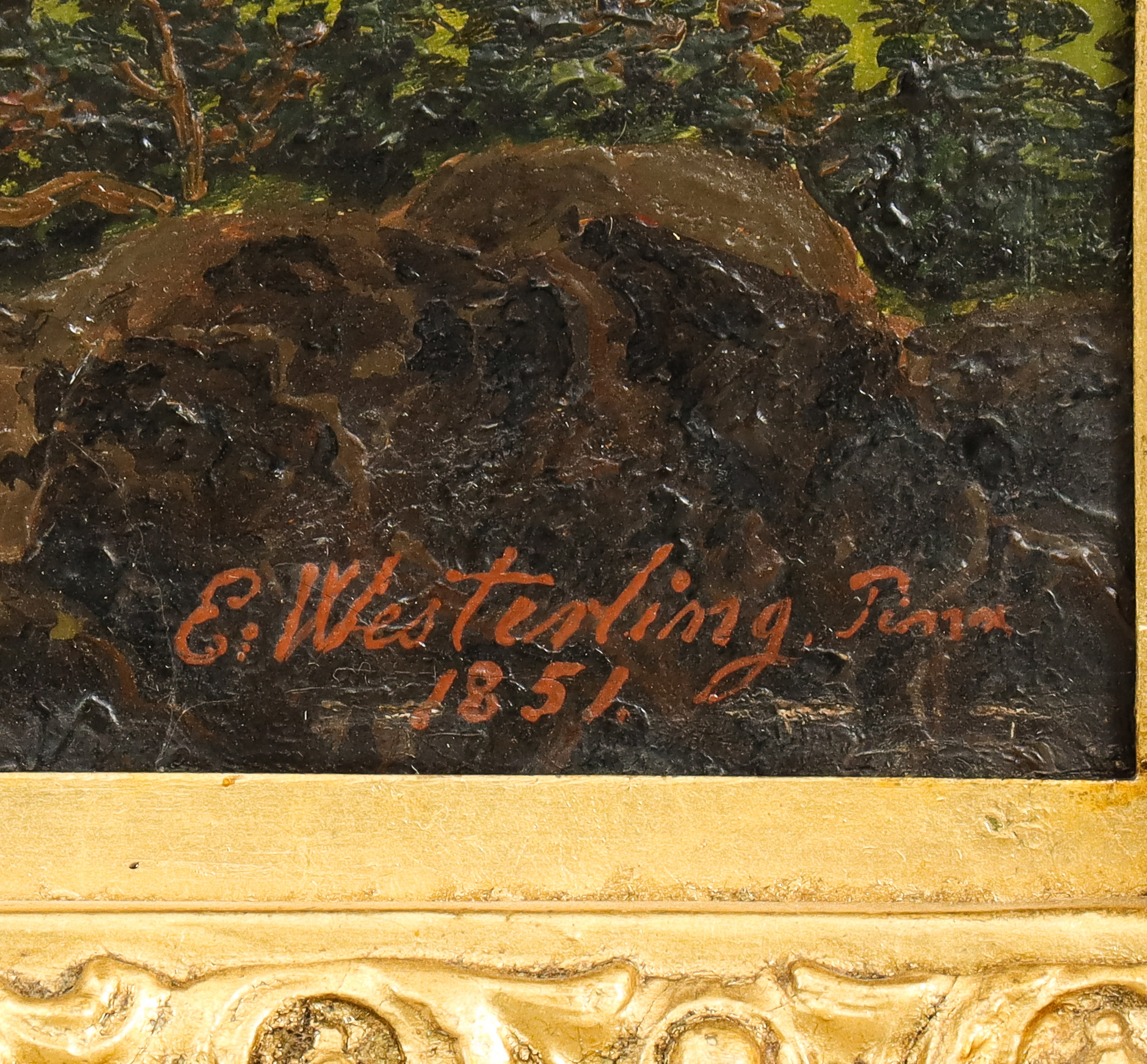 Bilder för 3063690. ERIK WESTERLING. Olja på duk, signerad och daterad ...