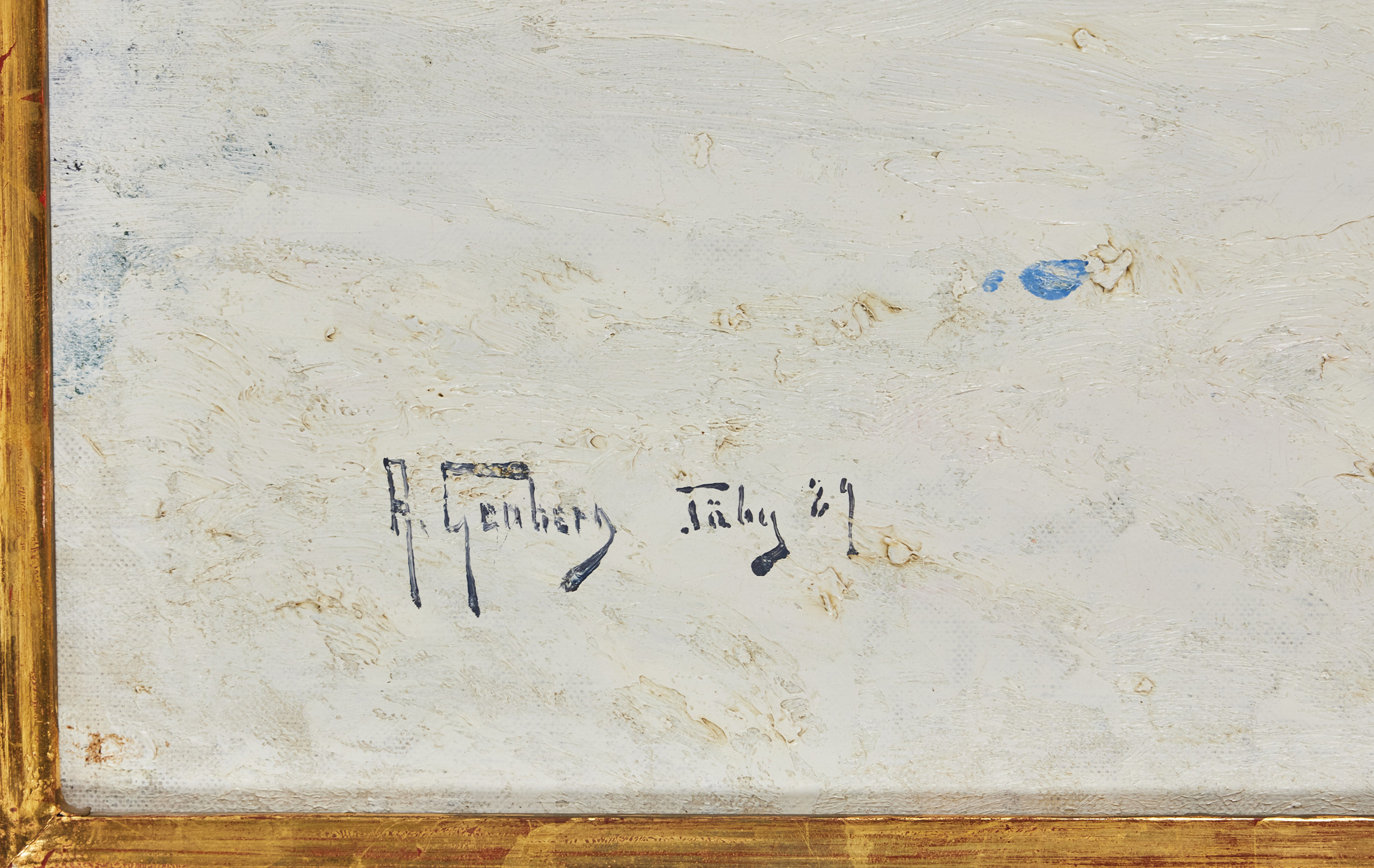 Bilder för 3065673. ANTON GENBERG. Vinterlandskap, Täby. - Auctionet