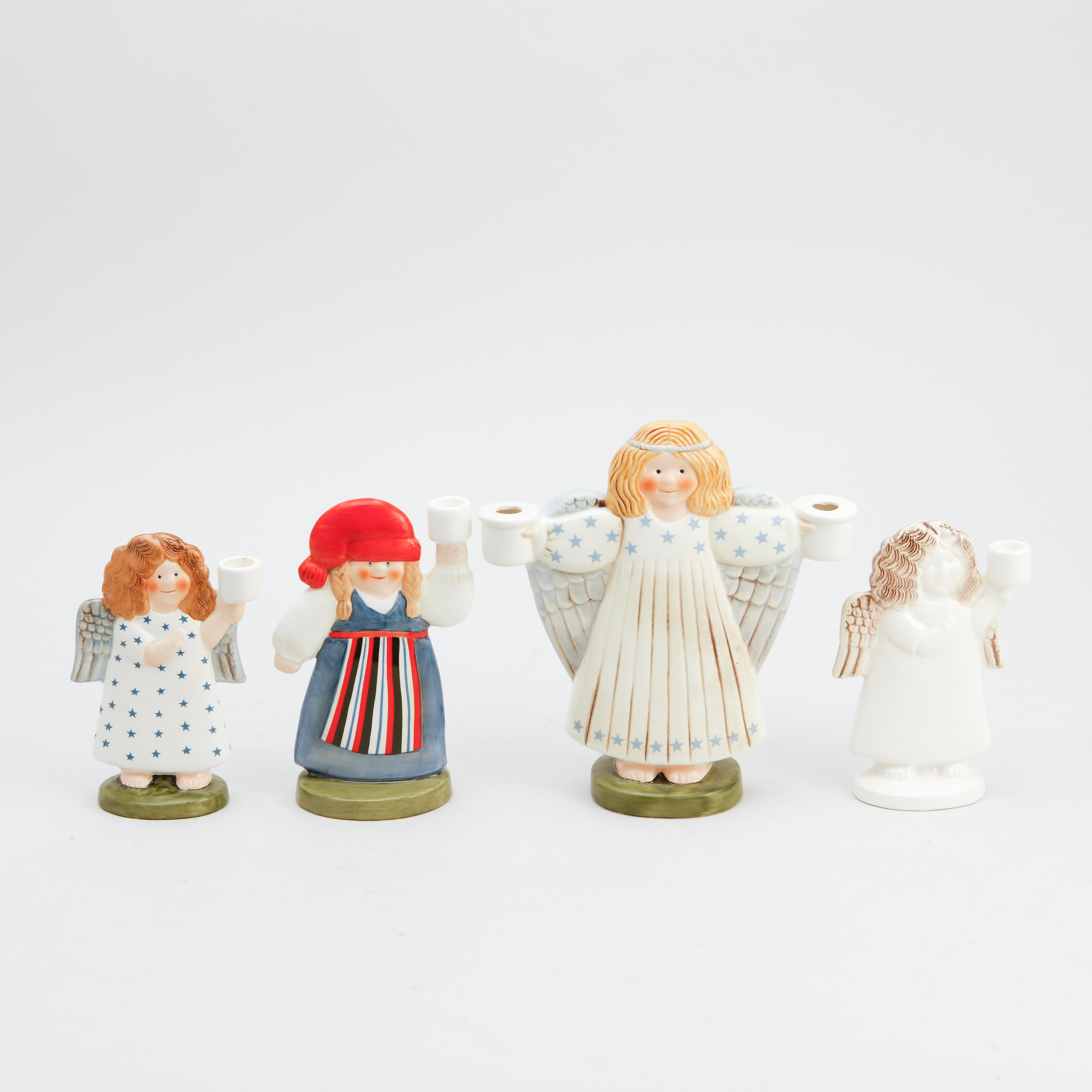 Images for 3071634. CANDLE STICKS, 4 pcs, porcelain, Goebel, Lisa ...