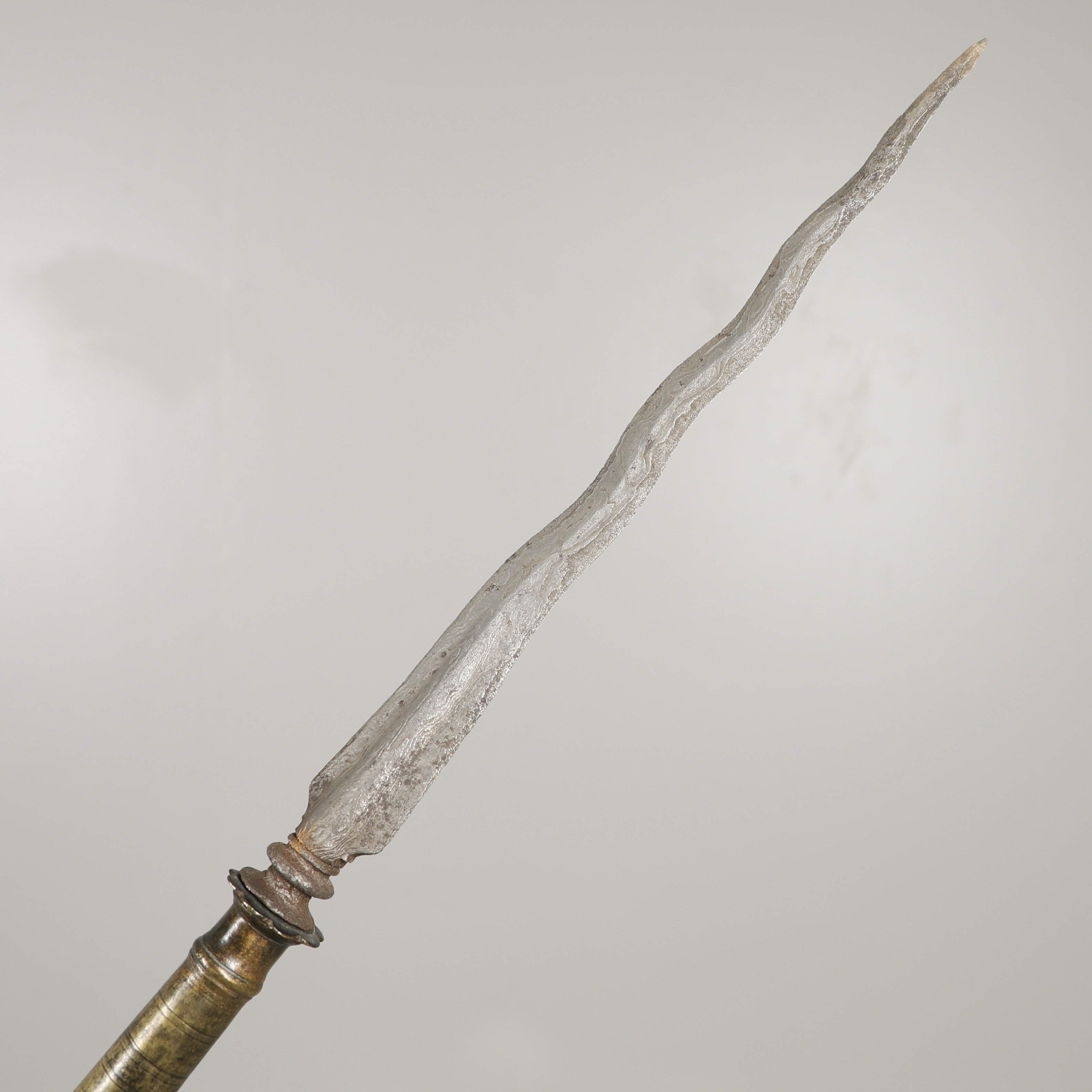 Images for 3074600. AN INDONESIA SPEAR OR LANCE WITH WAVY EDGED BLADE ...