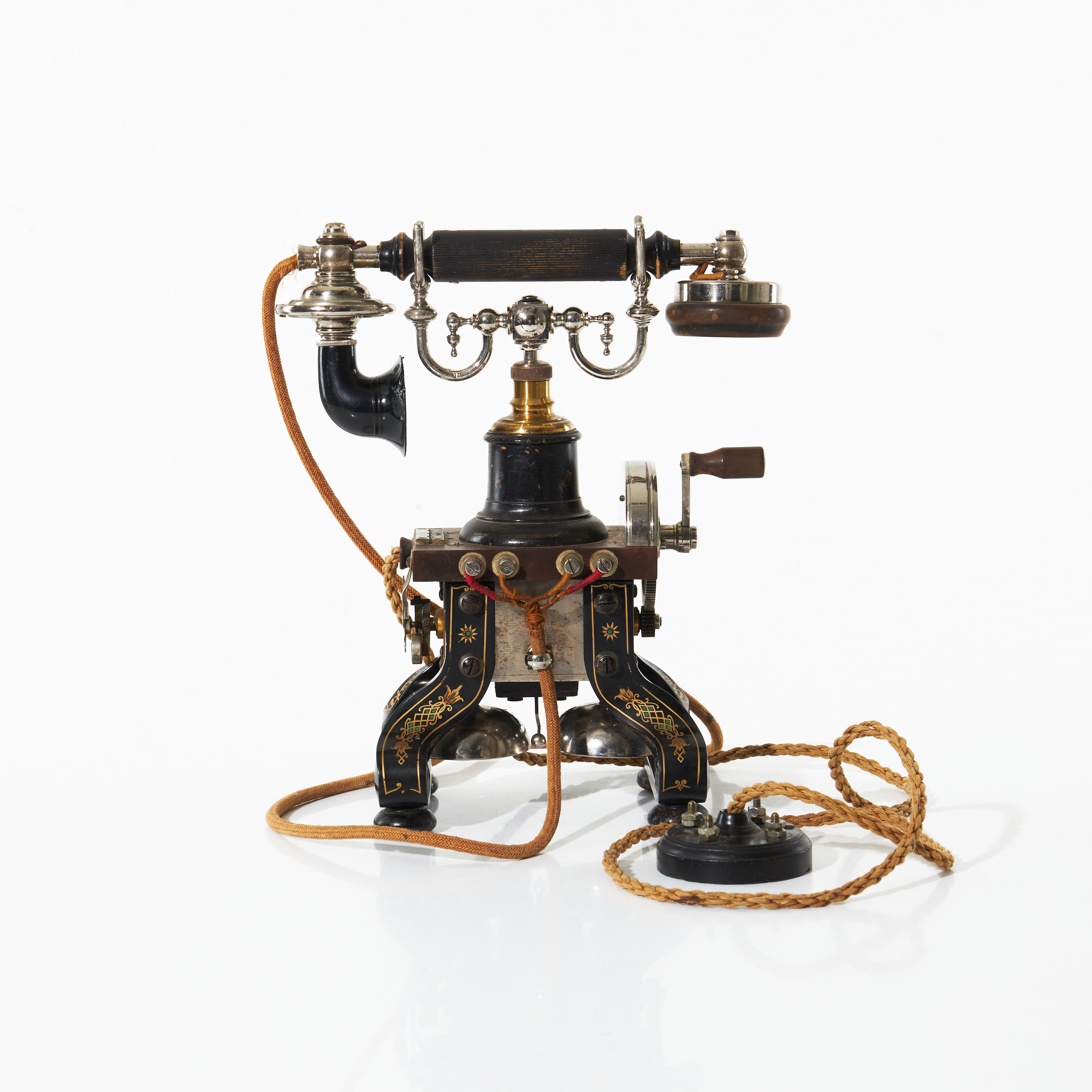 Images for 3085117. DESK PHONE, LM Ericsson, model 1892, Dachshund, black lacquered iron with ...