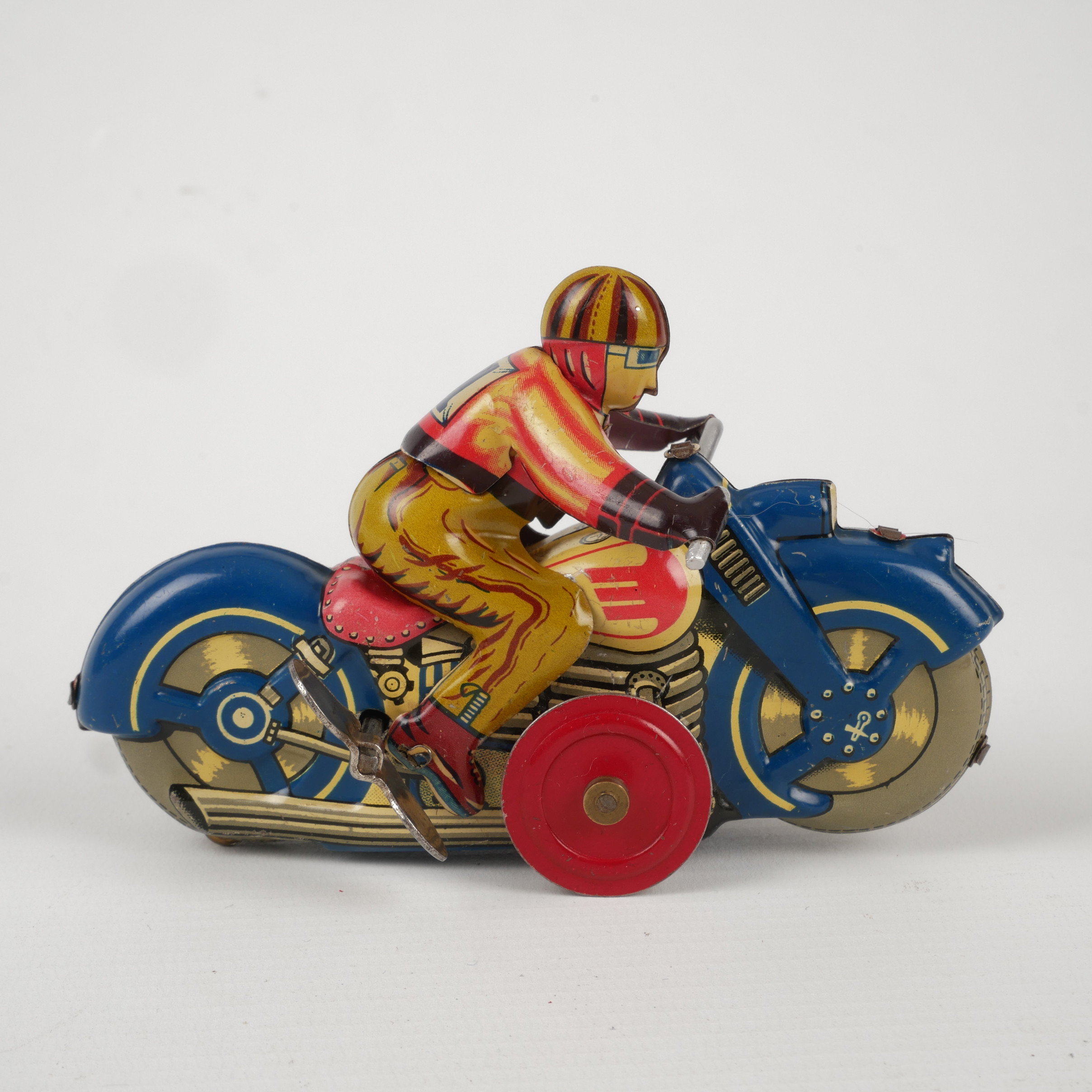 Images for 3090013. MOTORCYCLE, lithographed plate, clockwork, Japan ...