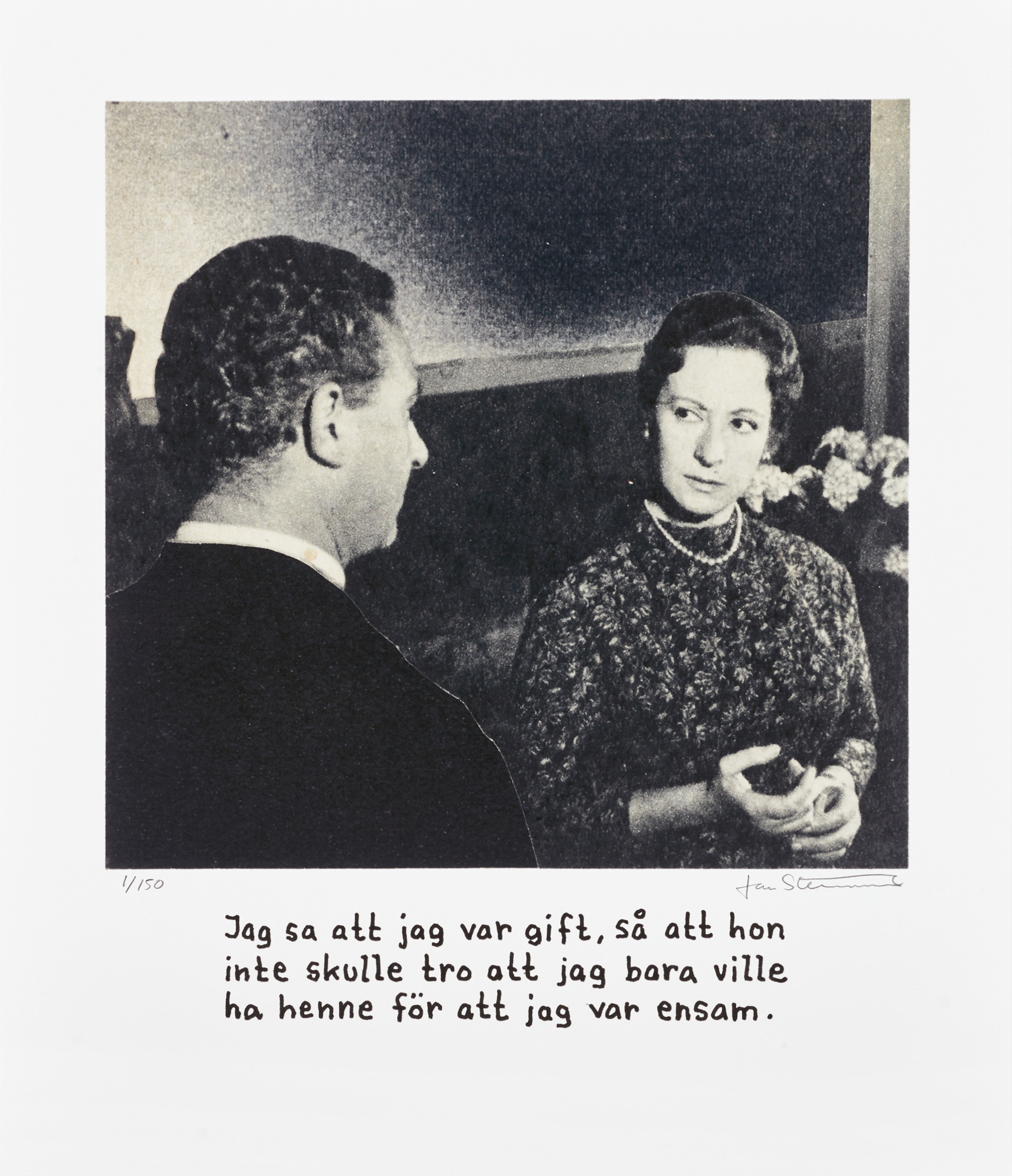 3094327. JAN STENMARK (Ruotsi, syntynyt 1949), "Sanoin olevani ...