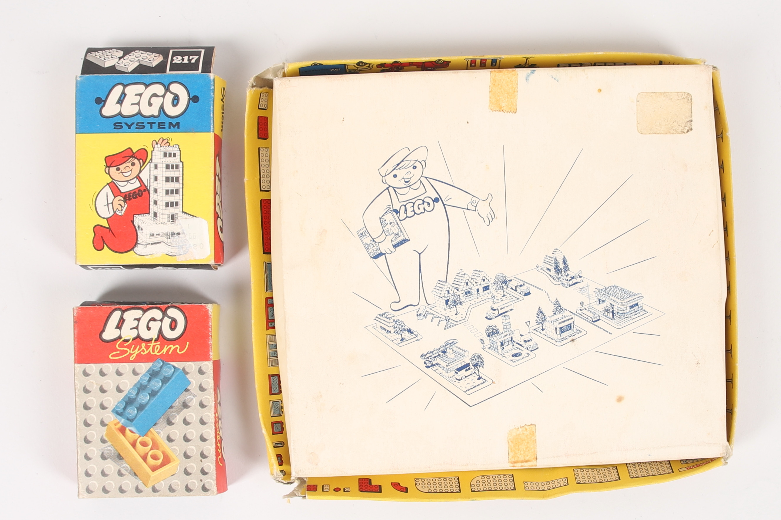 Images for 3105598. LEGO, 3 sets, in original cardboard boxes, 1950s ...