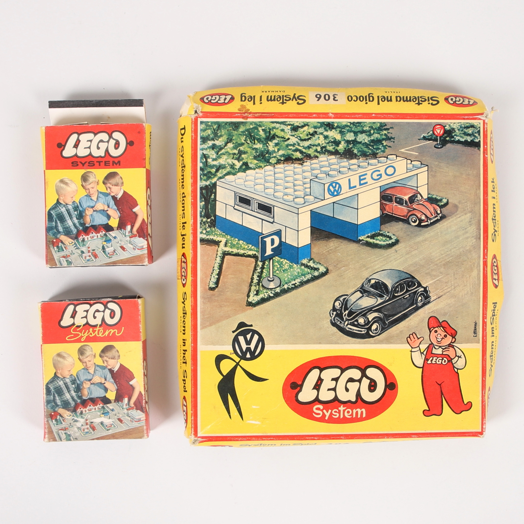 Images for 3105598. LEGO, 3 sets, in original cardboard boxes, 1950s ...