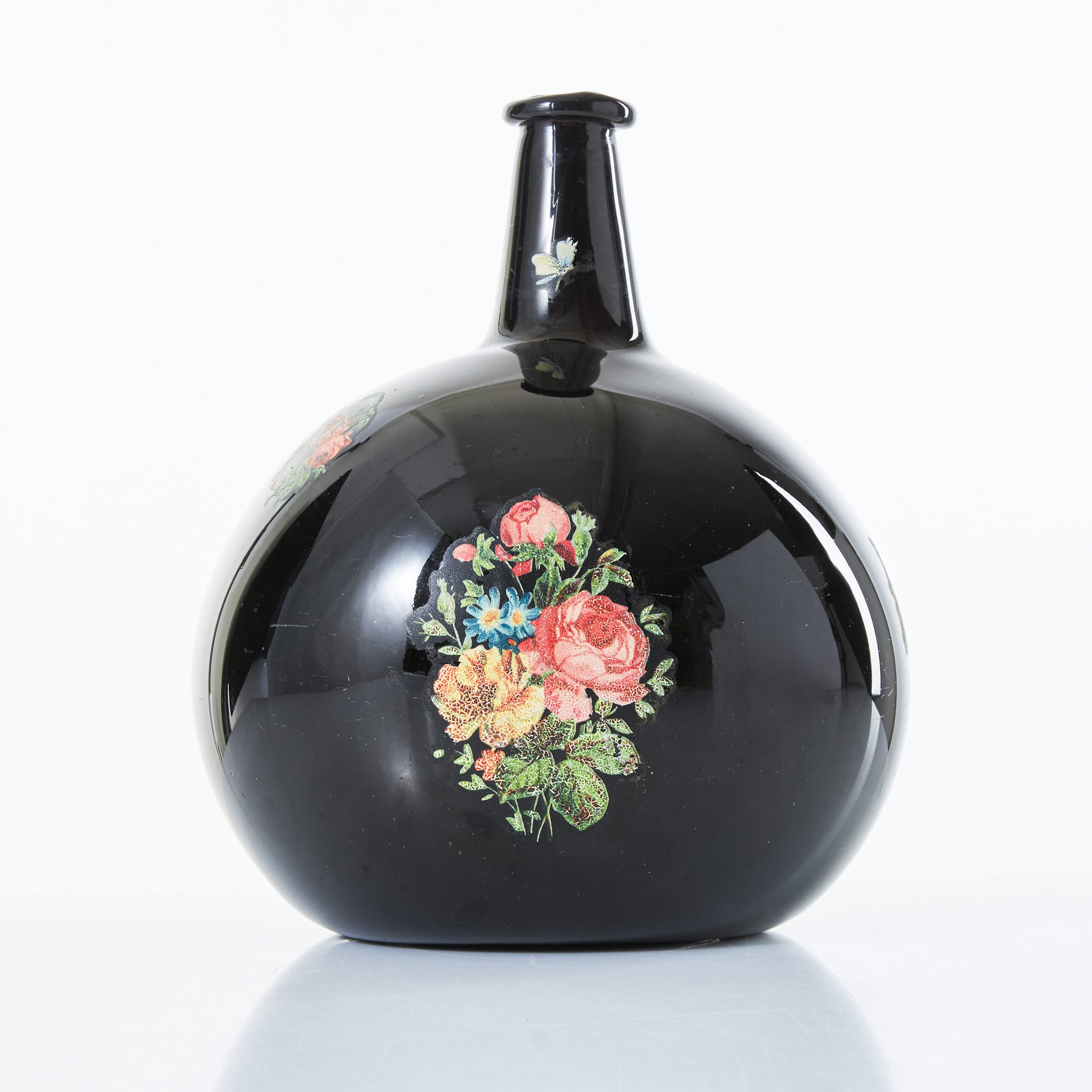 Images for 3106320. BALLOON BOTTLE, 1700/19th century, dark brown glass ...