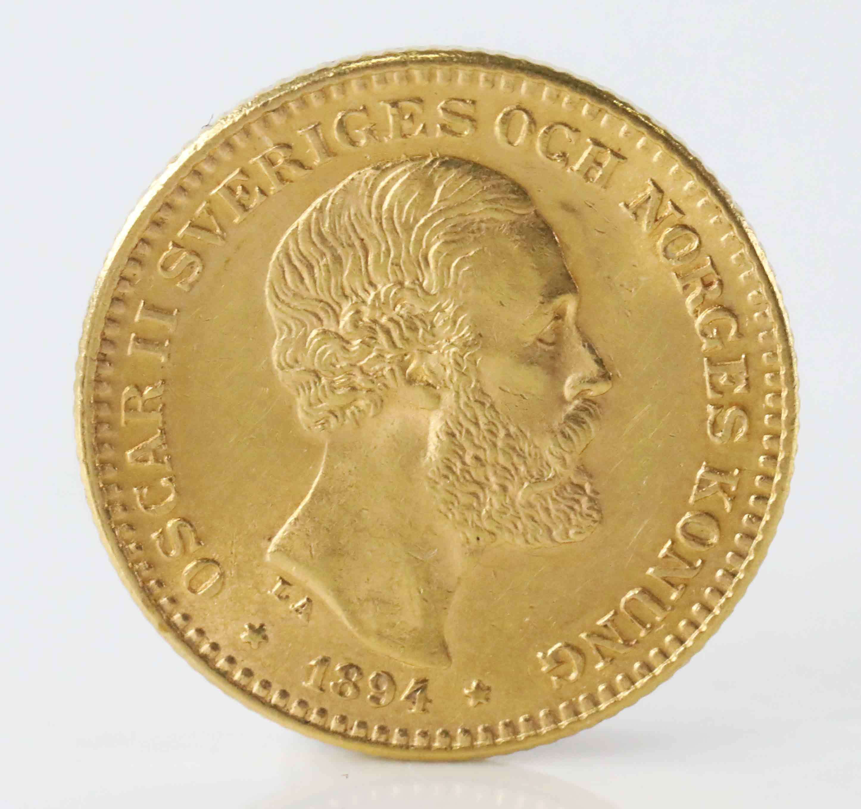 Images for 3108781. A coin, 10 crowns, gold, Oscar II, King of Sweden ...
