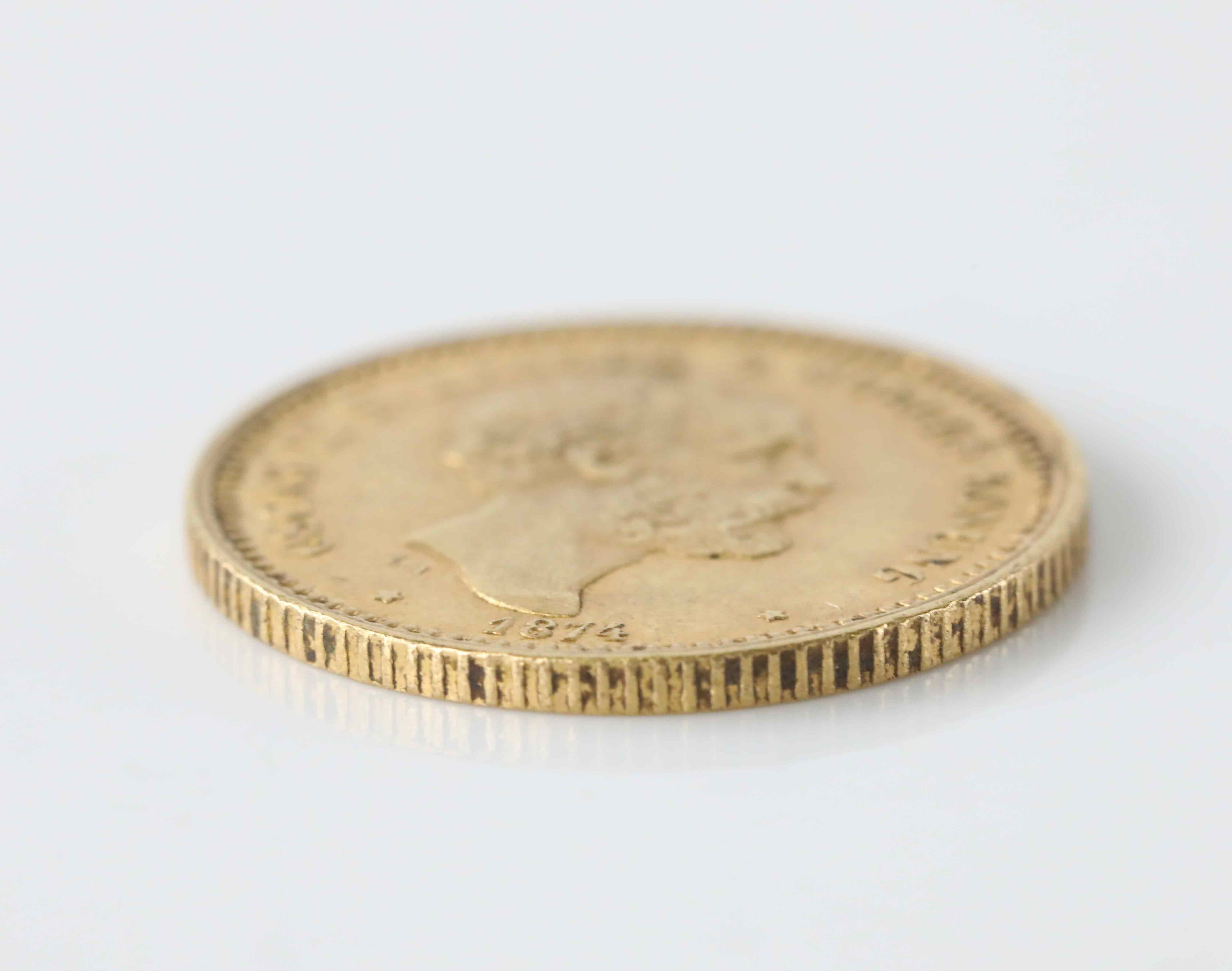 Images for 3110268. A 10 kronor coin, gold, Oscar II King of Sweden and ...
