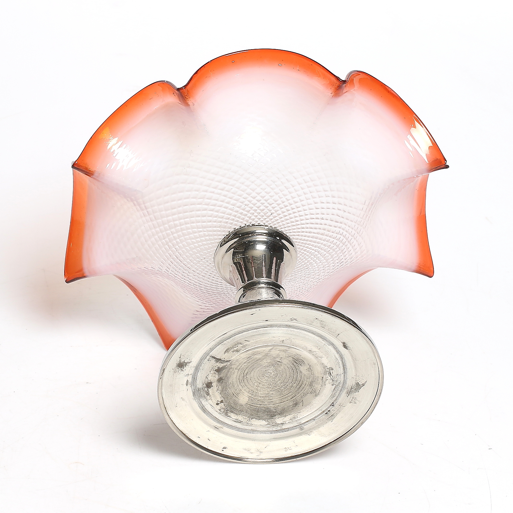 Images for 311340. BUSINESS CARD BOWL, glass and nickel. The turn of ...